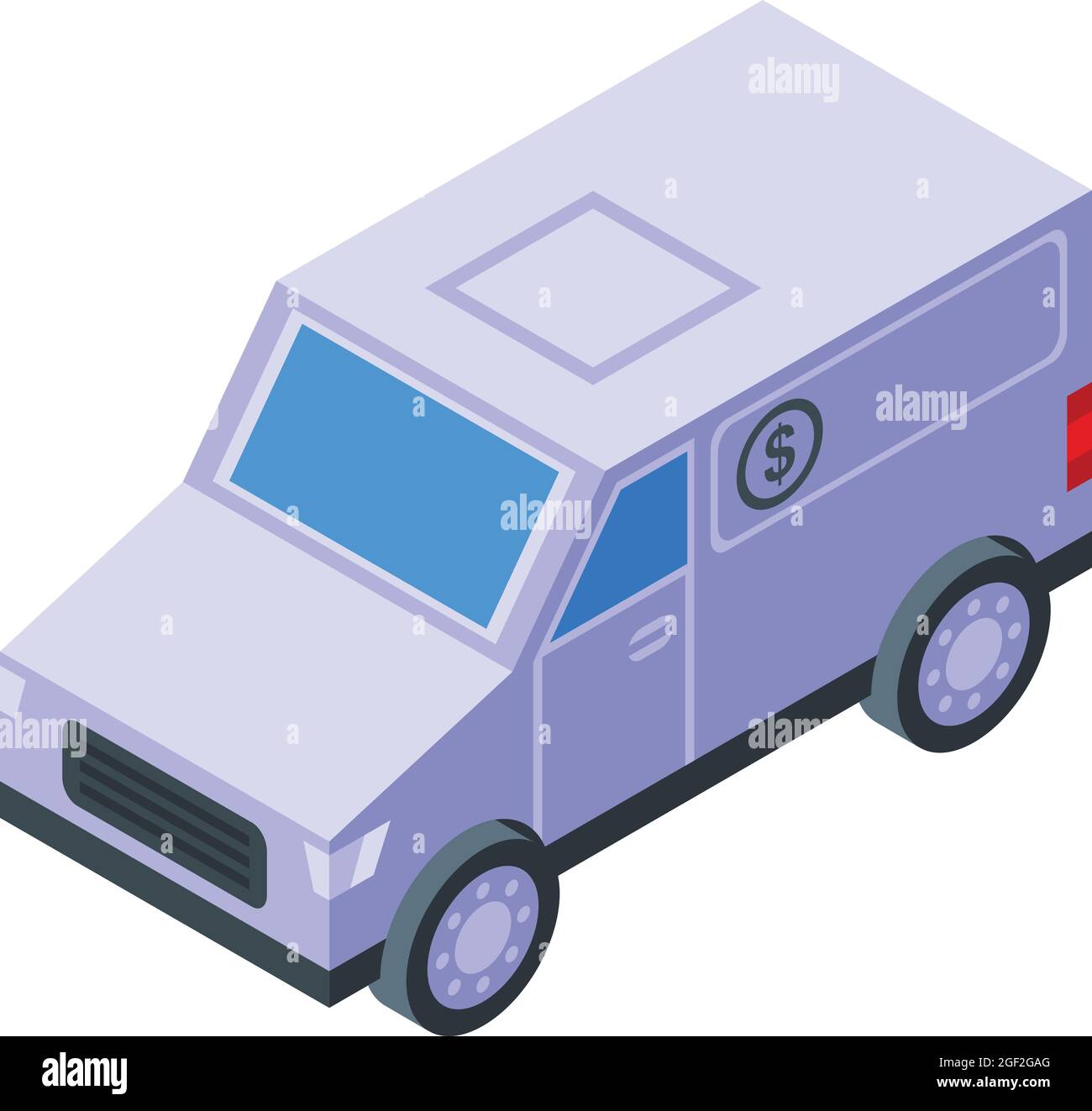 Bank truck icon isometric vector. Car money. Armored vehicle Stock ...