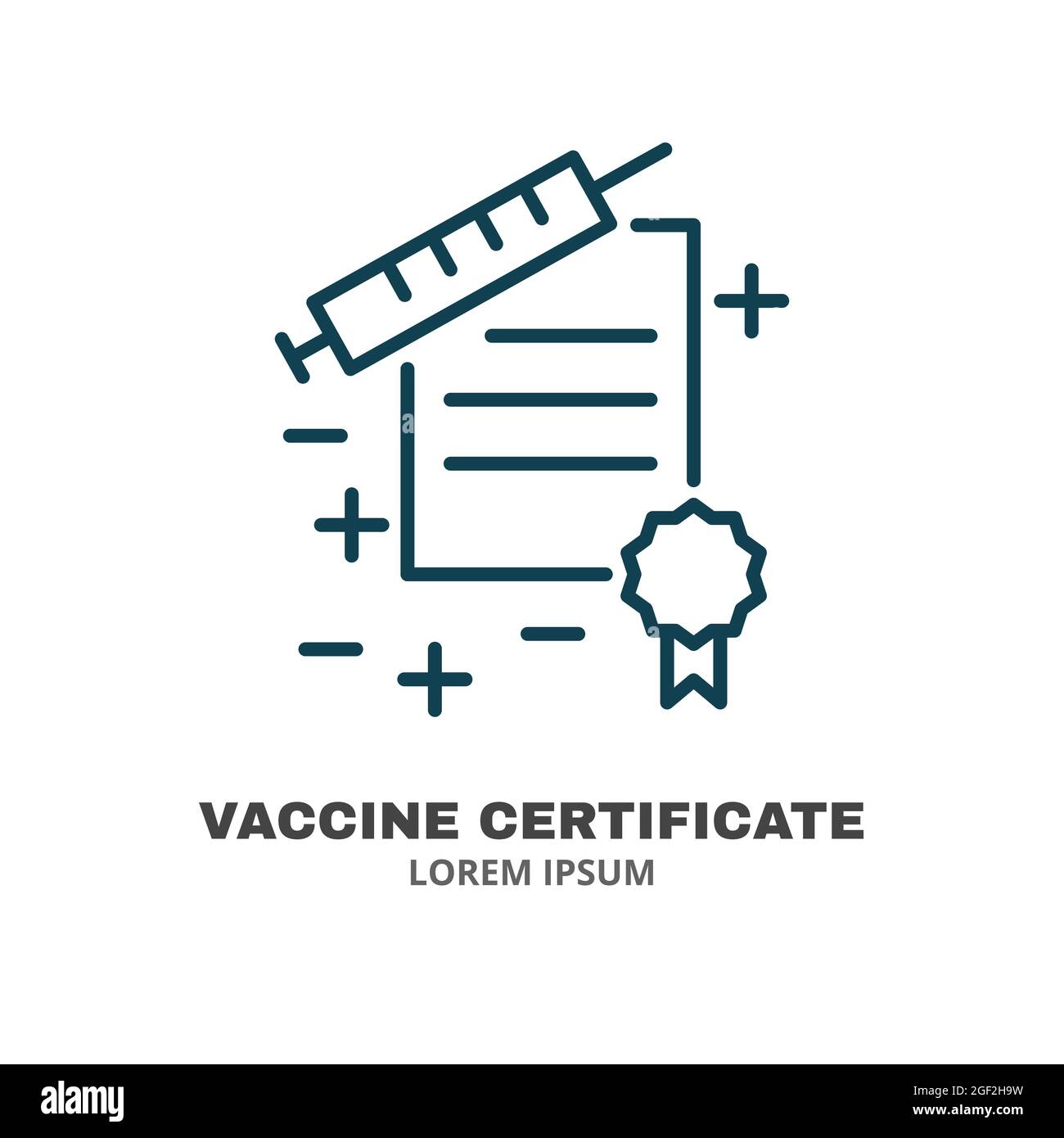 Vaccination and immunization logo icon. Symbol isolated Stock Vector ...