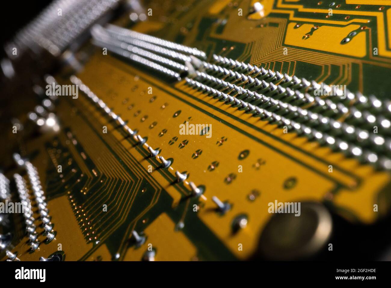 Macro shot of an old PC mainboard Stock Photo - Alamy
