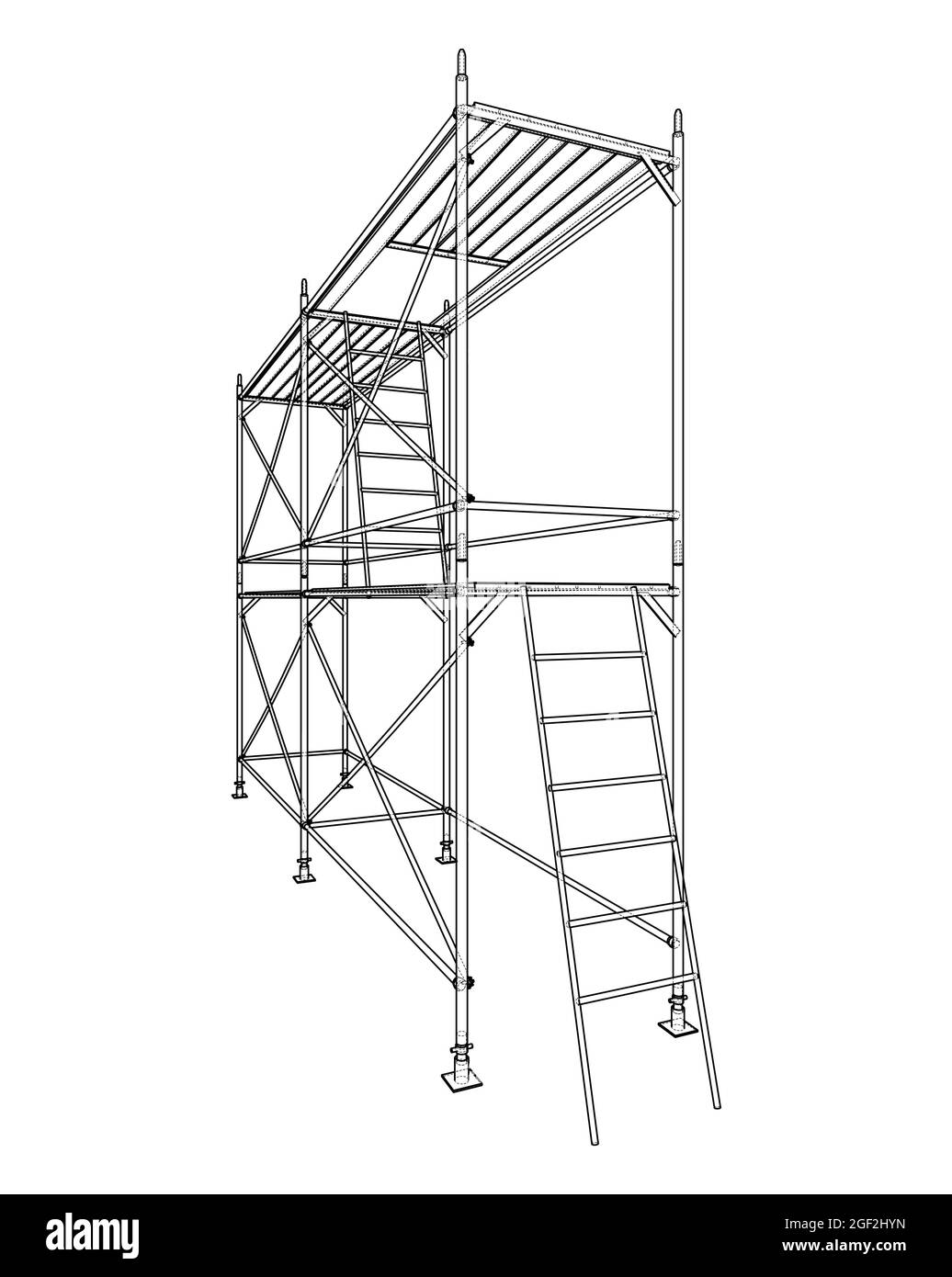 Prefabricated scaffolding. Vector Stock Vector Image & Art - Alamy