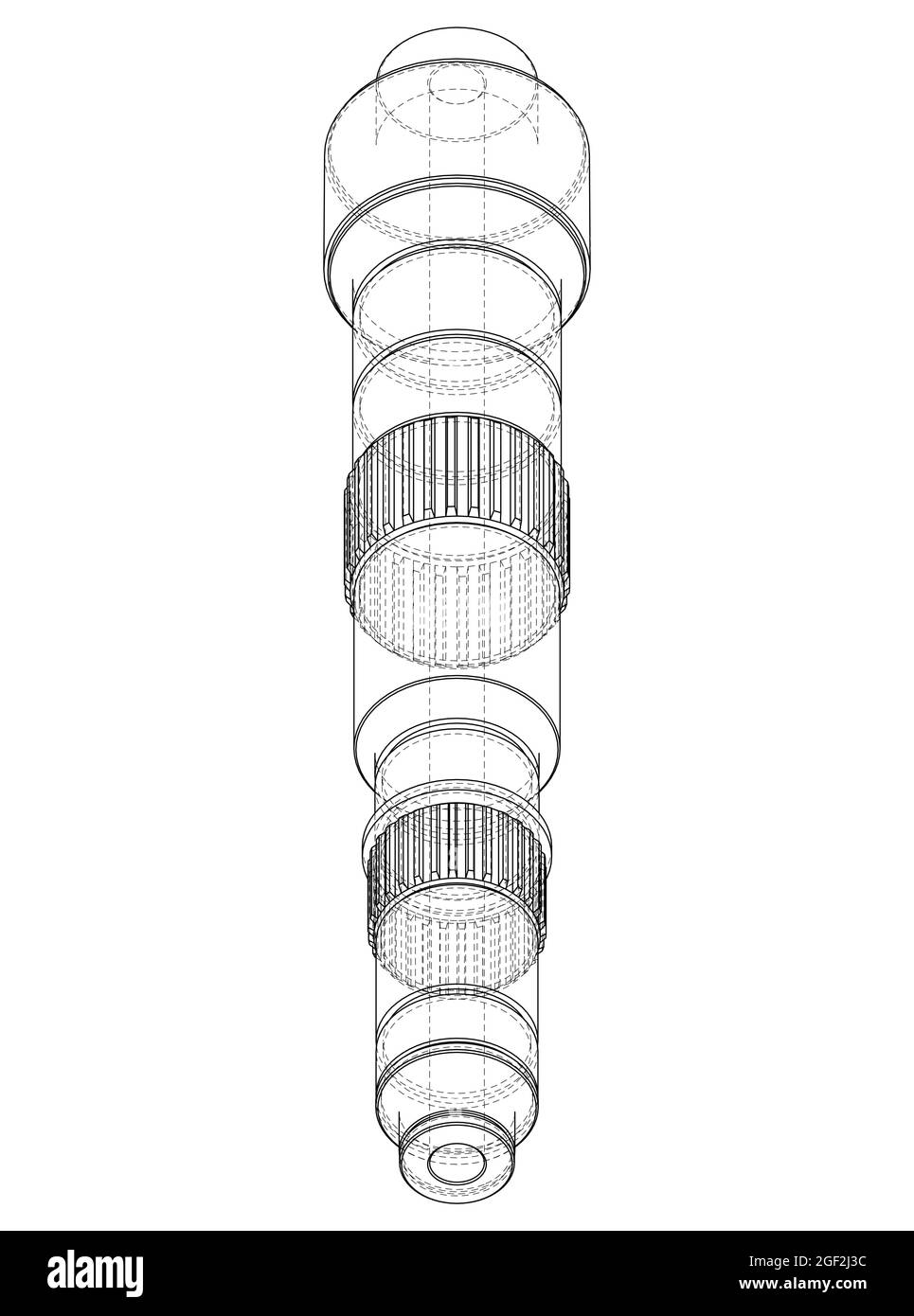 Shaft with gear wheel. Vector Stock Vector Image & Art - Alamy