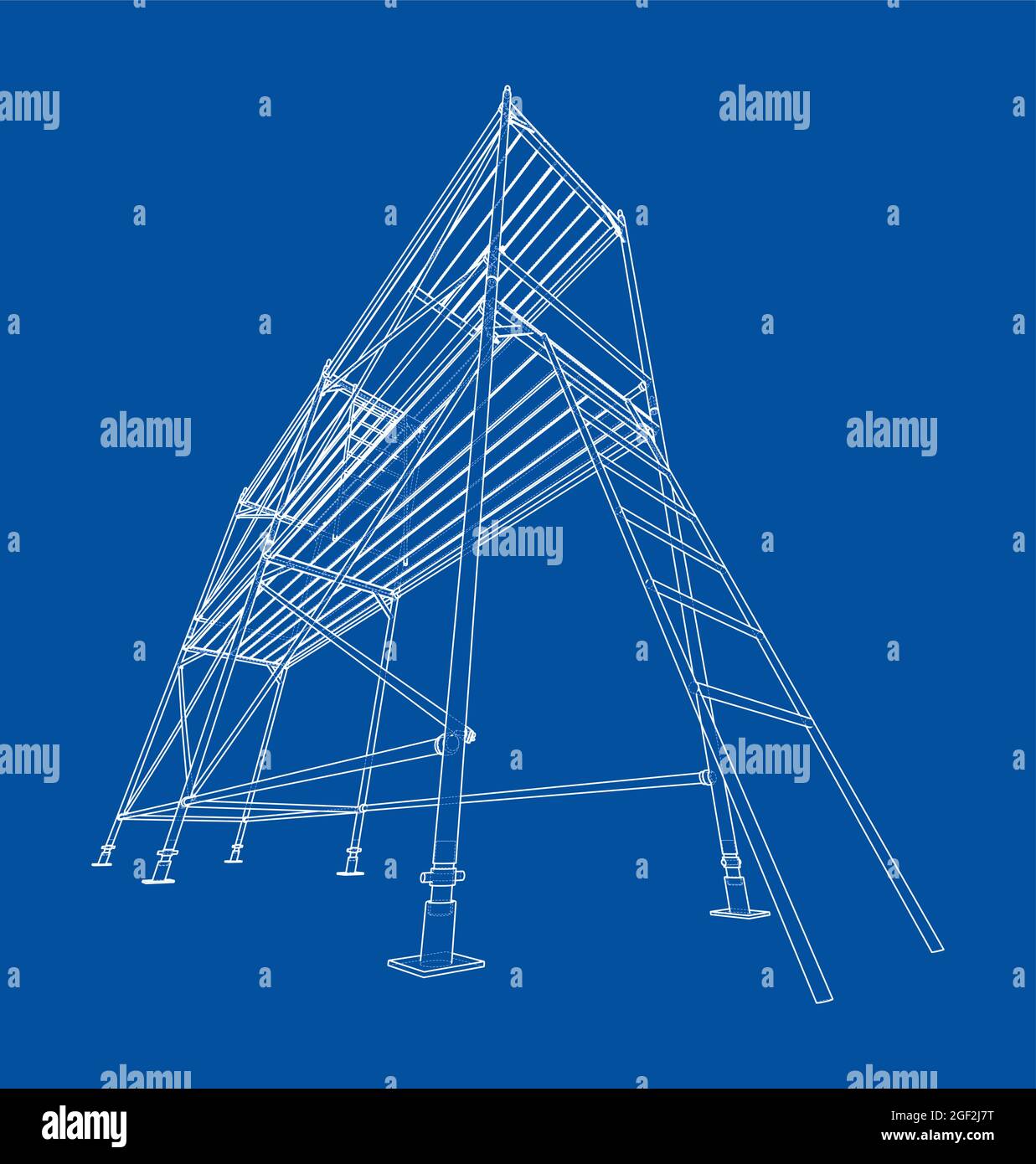 Prefabricated scaffolding. Vector Stock Vector Image & Art - Alamy