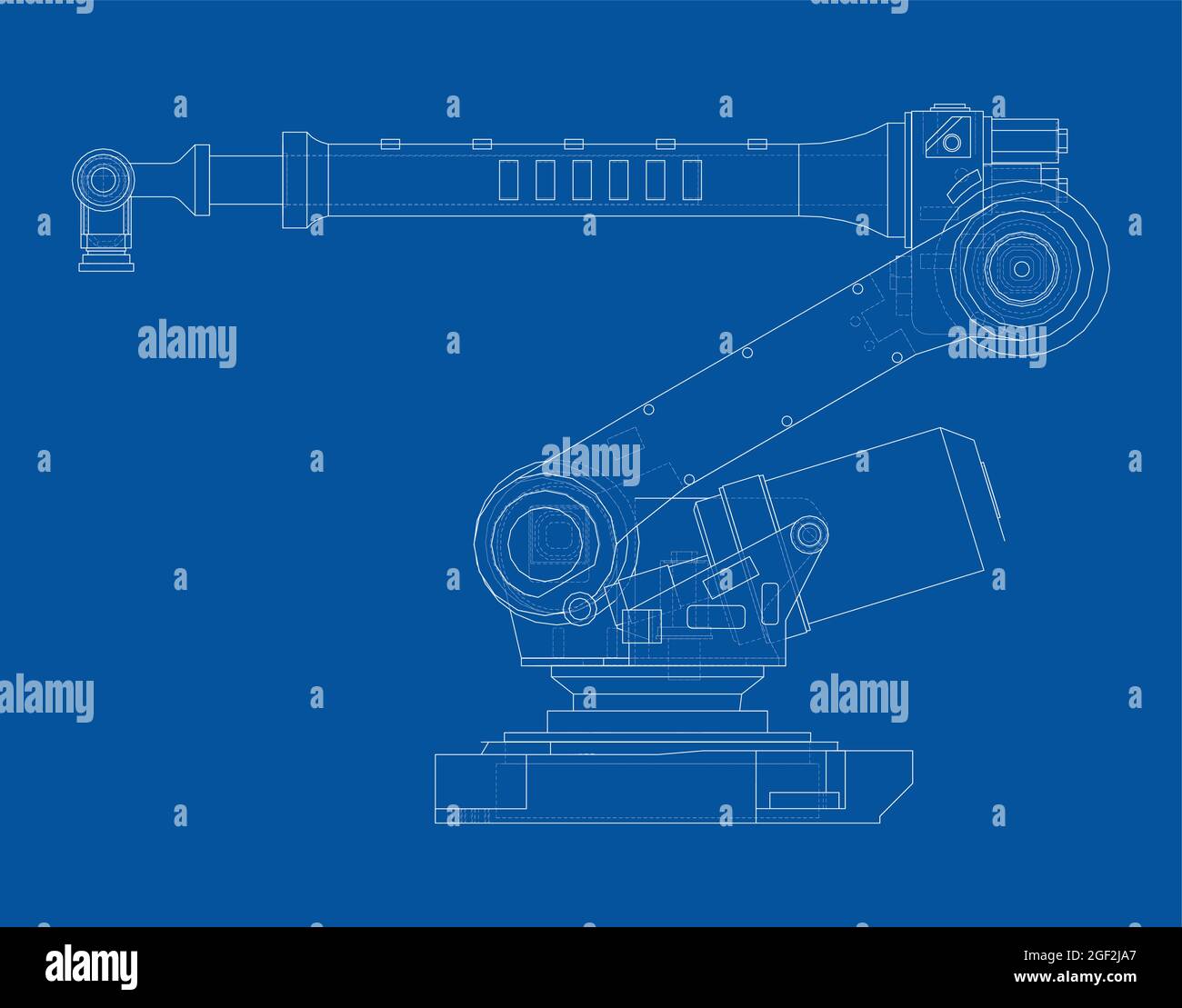 Industrial Robotic Arm. Vector Stock Vector Image & Art - Alamy