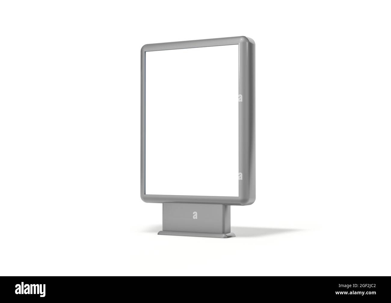 Billboard on a white background Stock Photo - Alamy