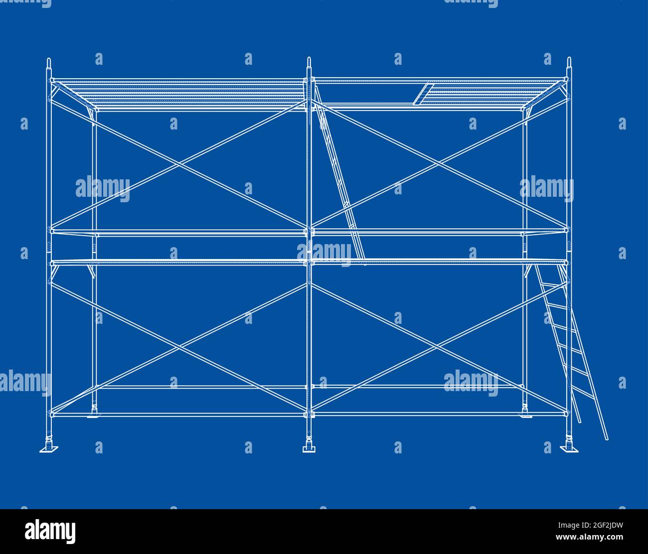 Prefabricated Scaffolding Vector Stock Vector Image And Art Alamy