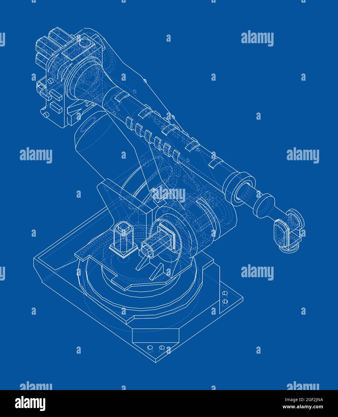 Industrial Robotic Arm. Vector Stock Vector Image & Art - Alamy