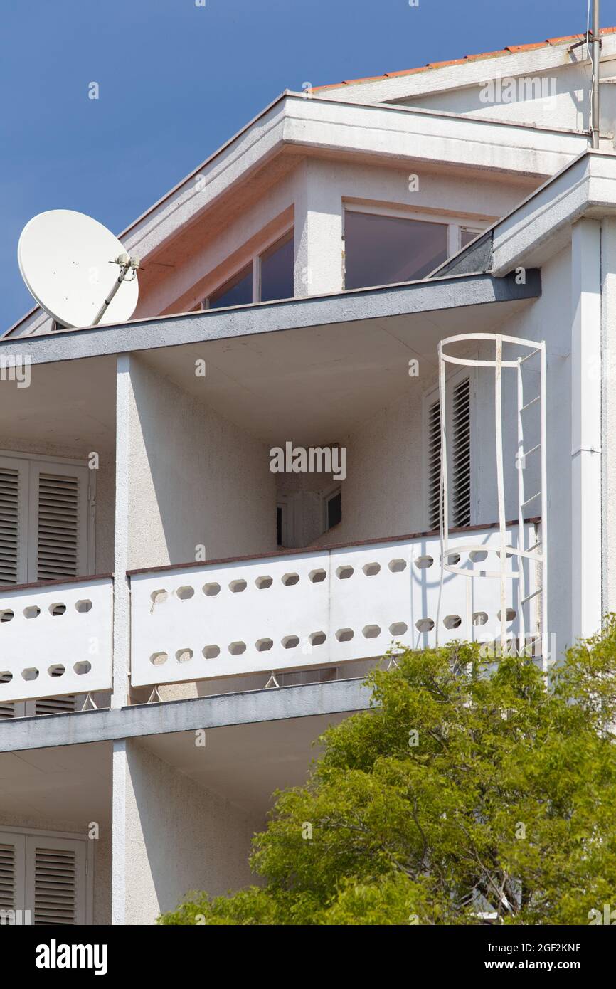 Vertical shot of typical Croatian architecture details Stock Photo - Alamy