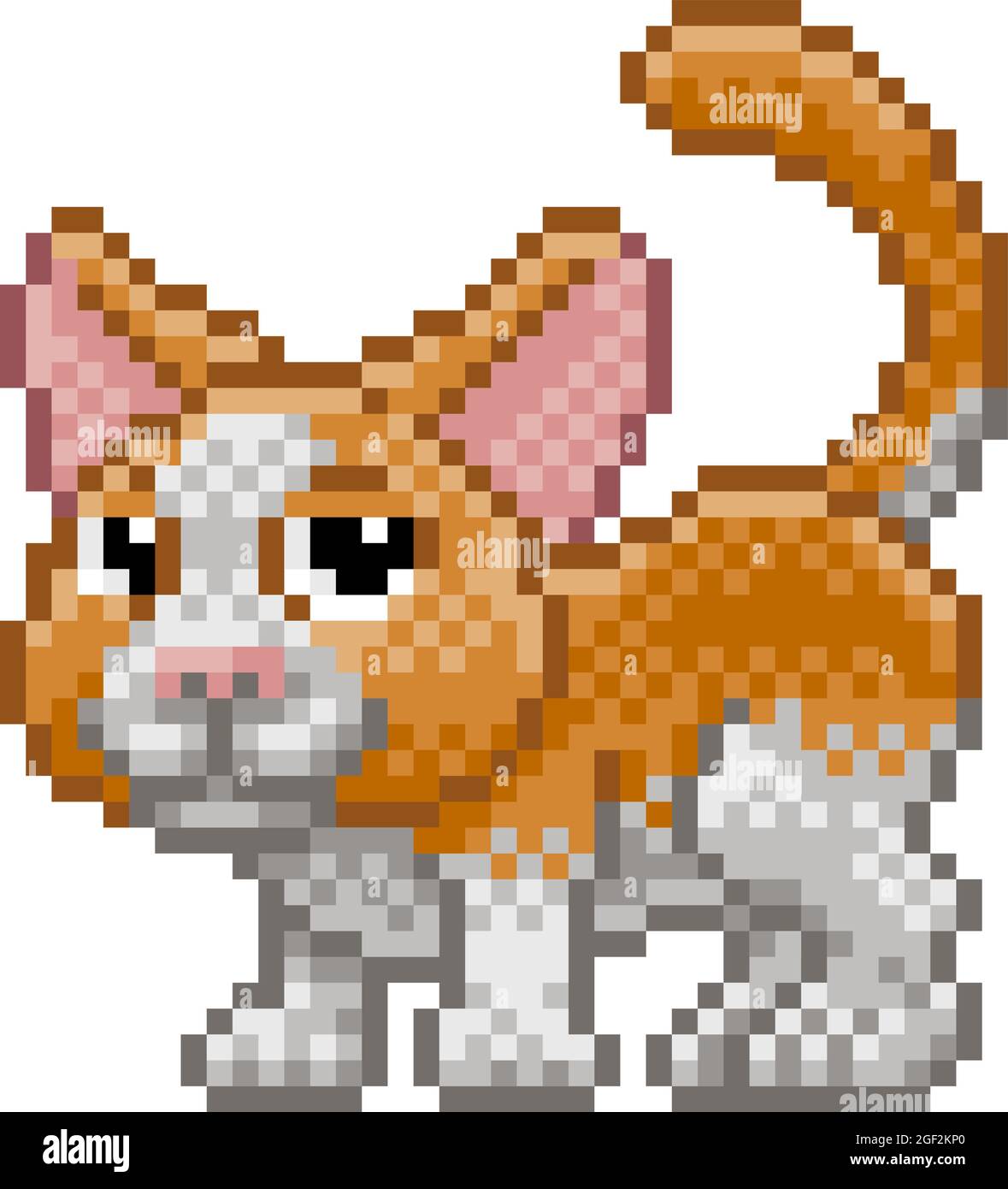 Pixel art characters Cut Out Stock Images & Pictures - Alamy