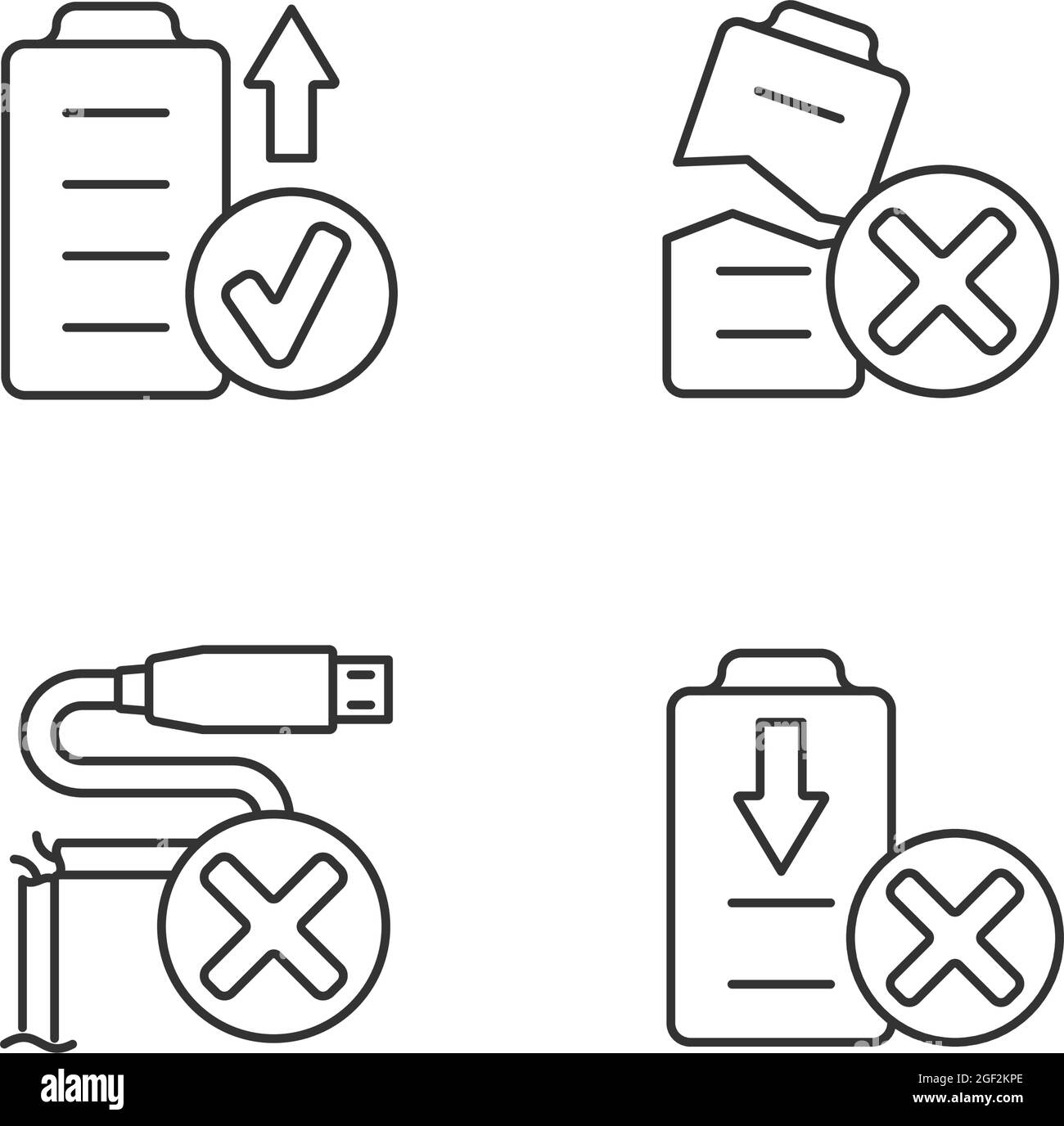 Drone performance linear manual label icons set Stock Vector Image & Art - Alamy