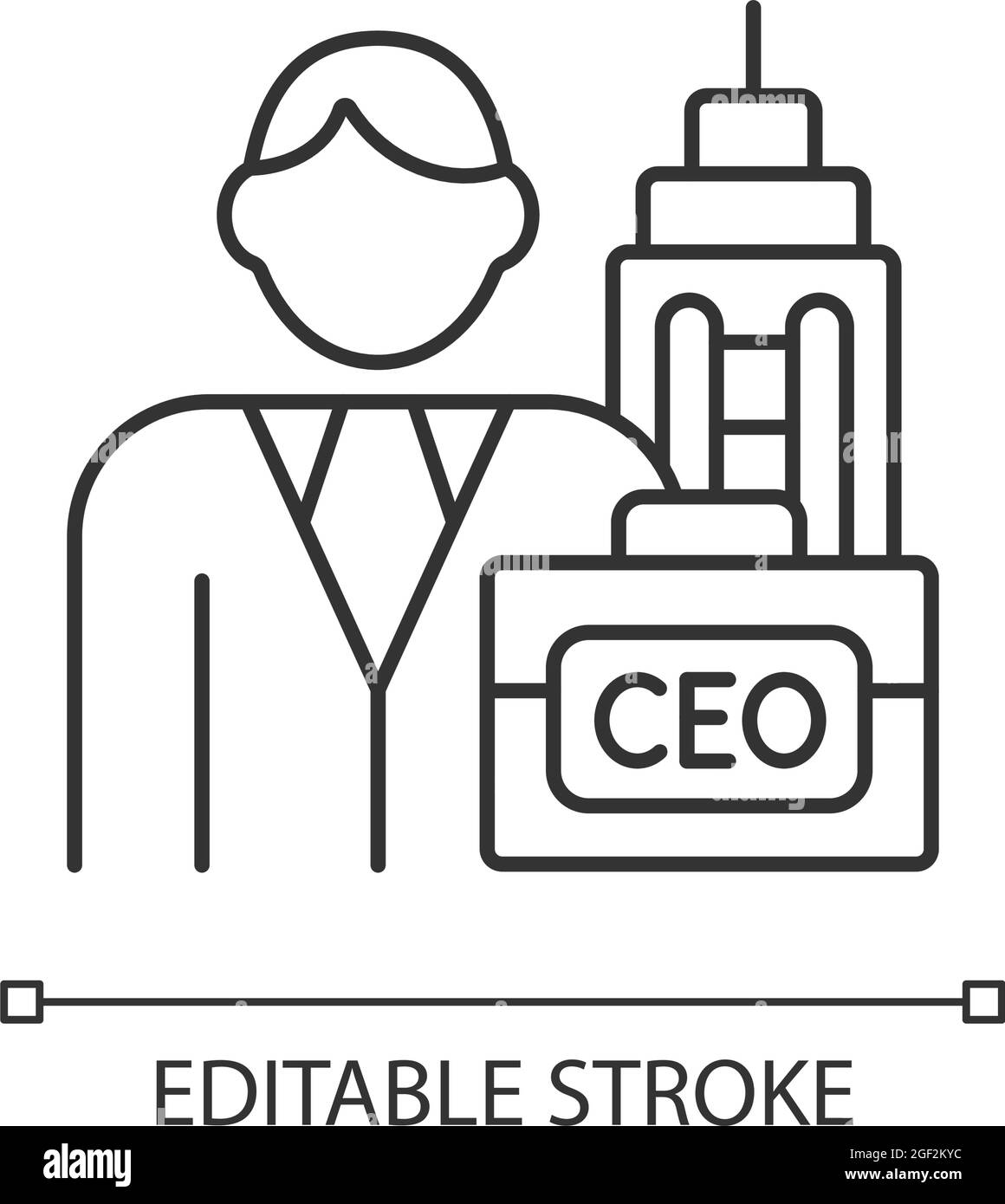 Chief executive RGB linear icon Stock Vector Image & Art - Alamy