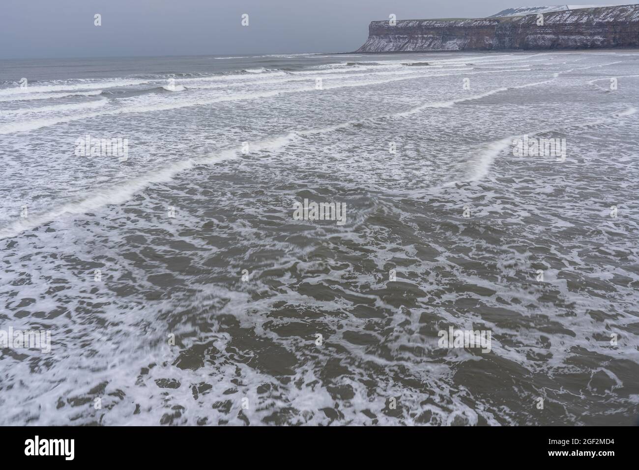 hunt cliff and sea at saltburn, north yorkshire, un Stock Photo - Alamy