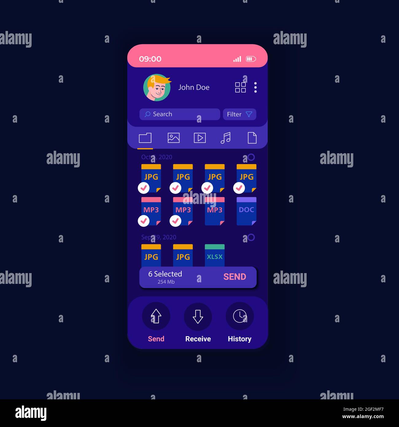 Sharing size Stock Vector Images - Alamy