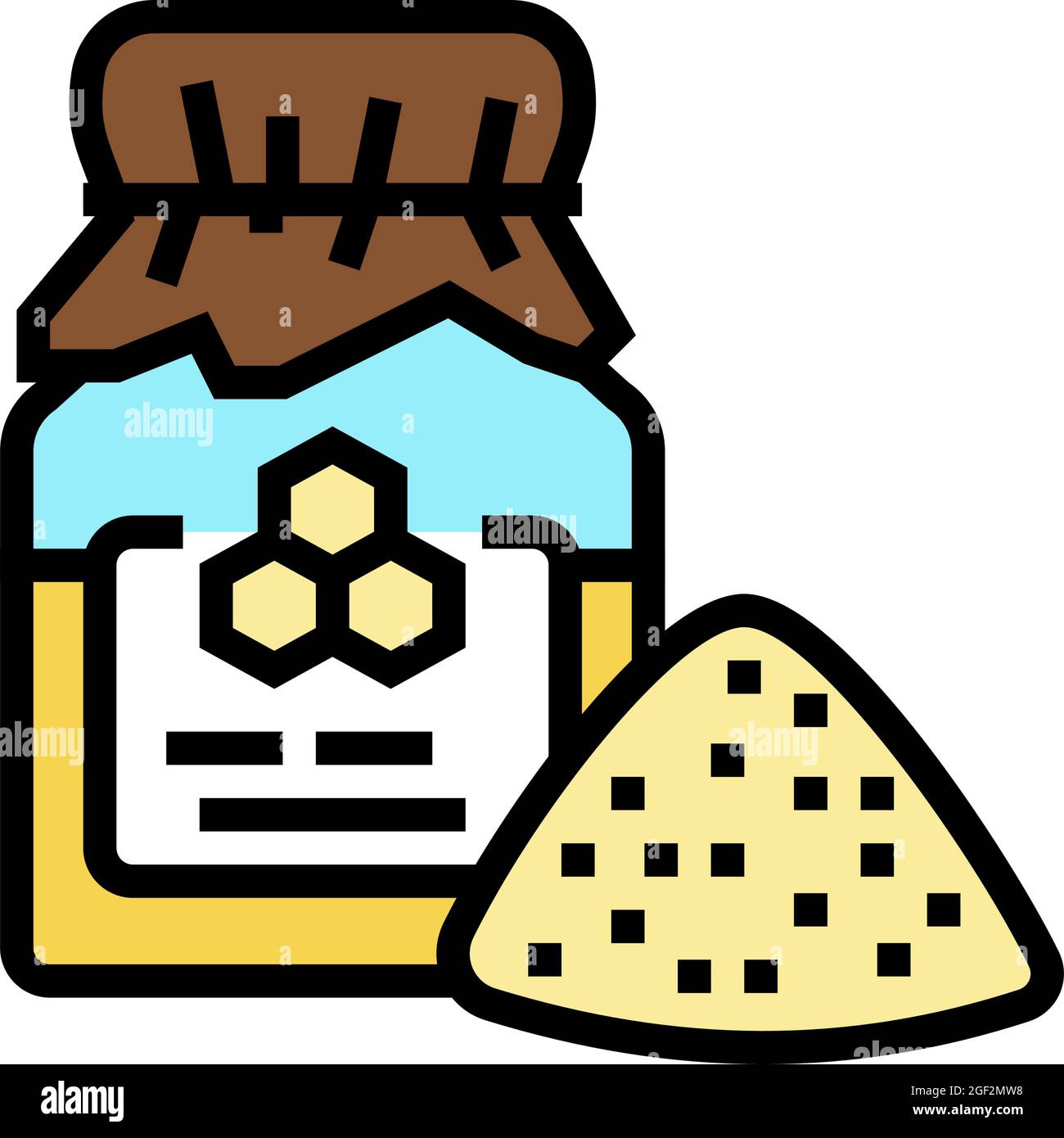 nectar package beekeeping color icon vector illustration Stock Vector ...