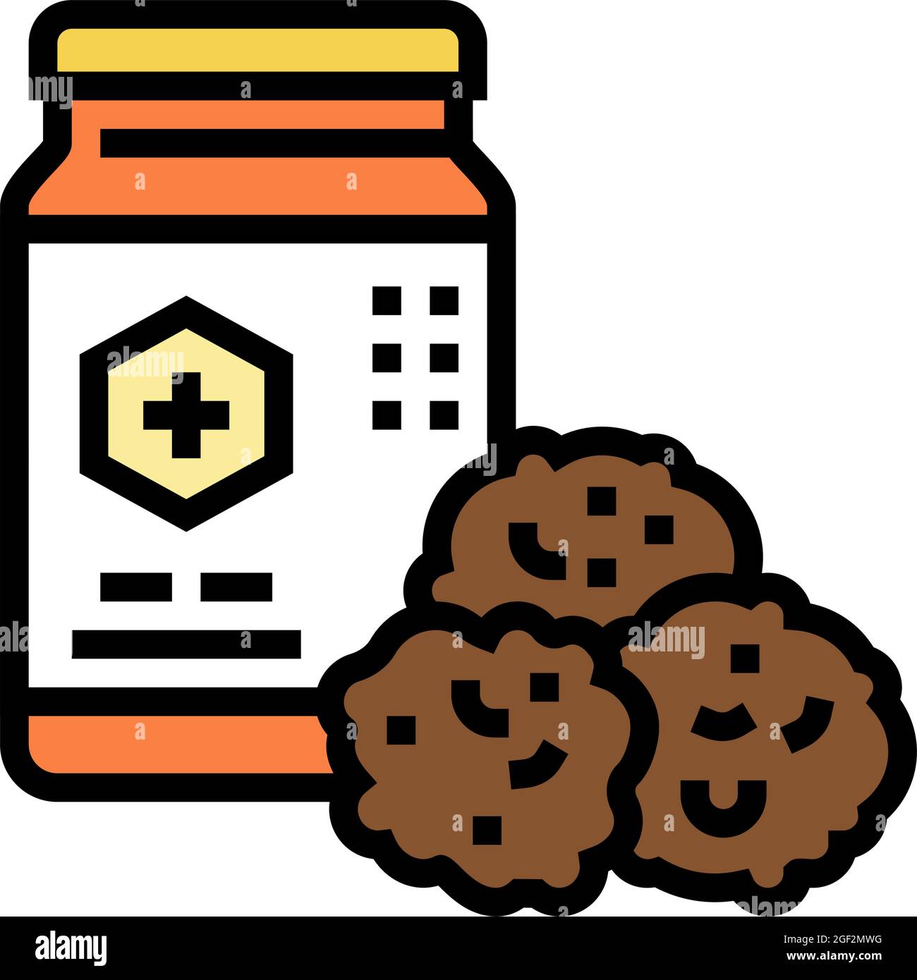 propolis container beekeeping color icon vector illustration Stock ...