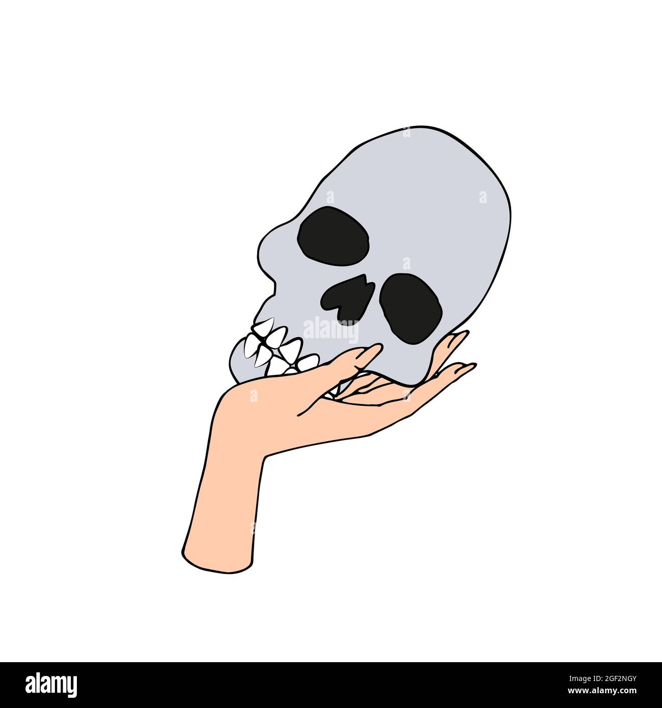 Transparent human female skeleton Stock Vector Images - Alamy