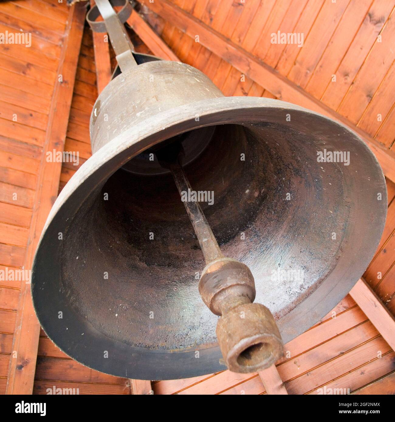 church bell in a tower Stock Photo - Alamy