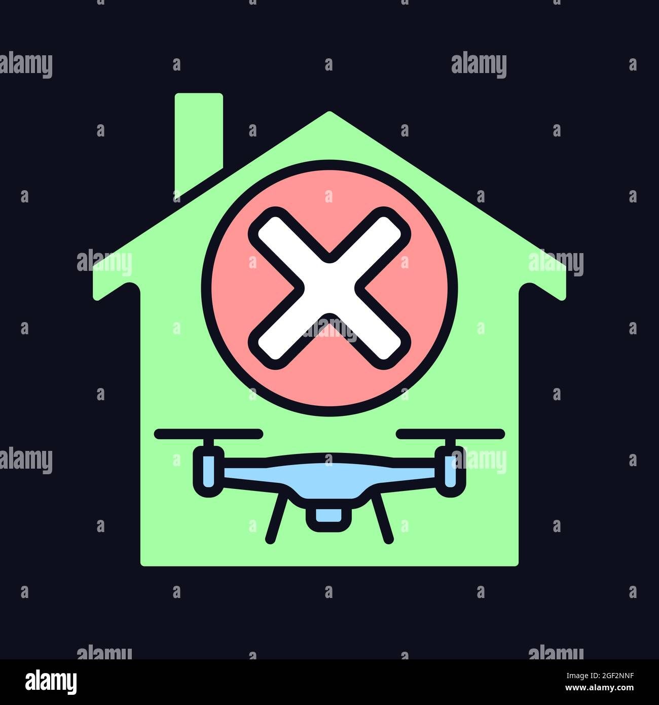 Dont use indoors RGB color manual label icon for dark theme Stock ...