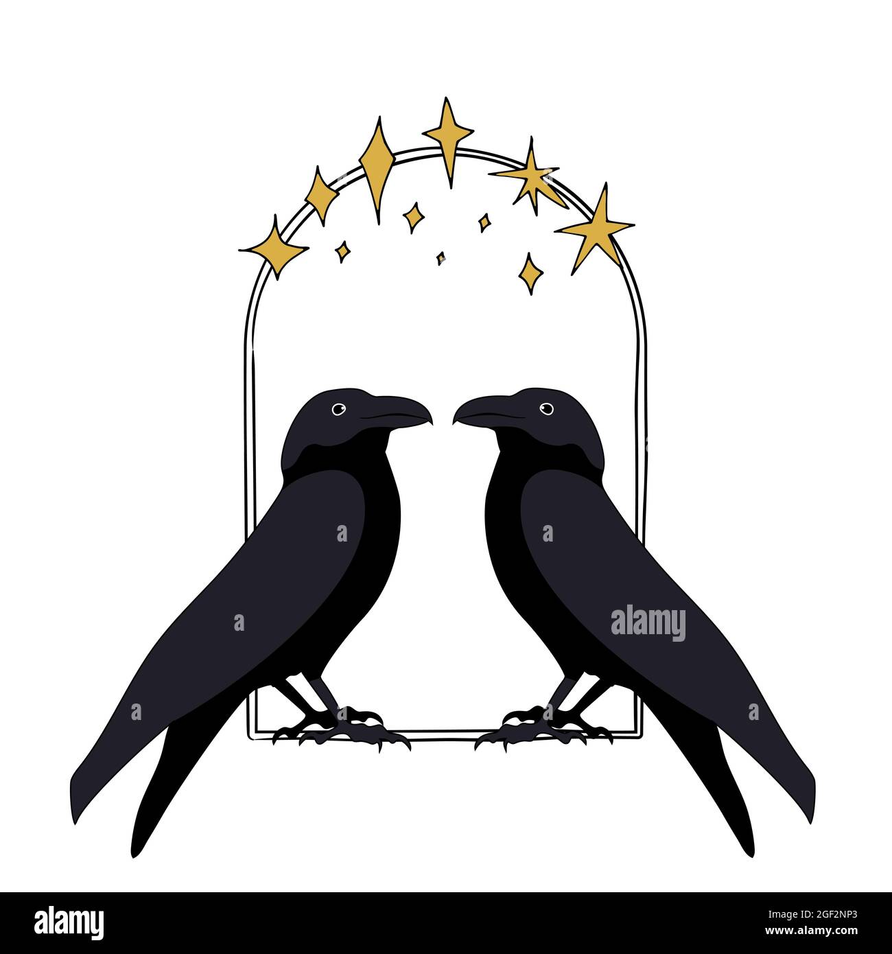 Crows arch Stock Vector Images - Alamy