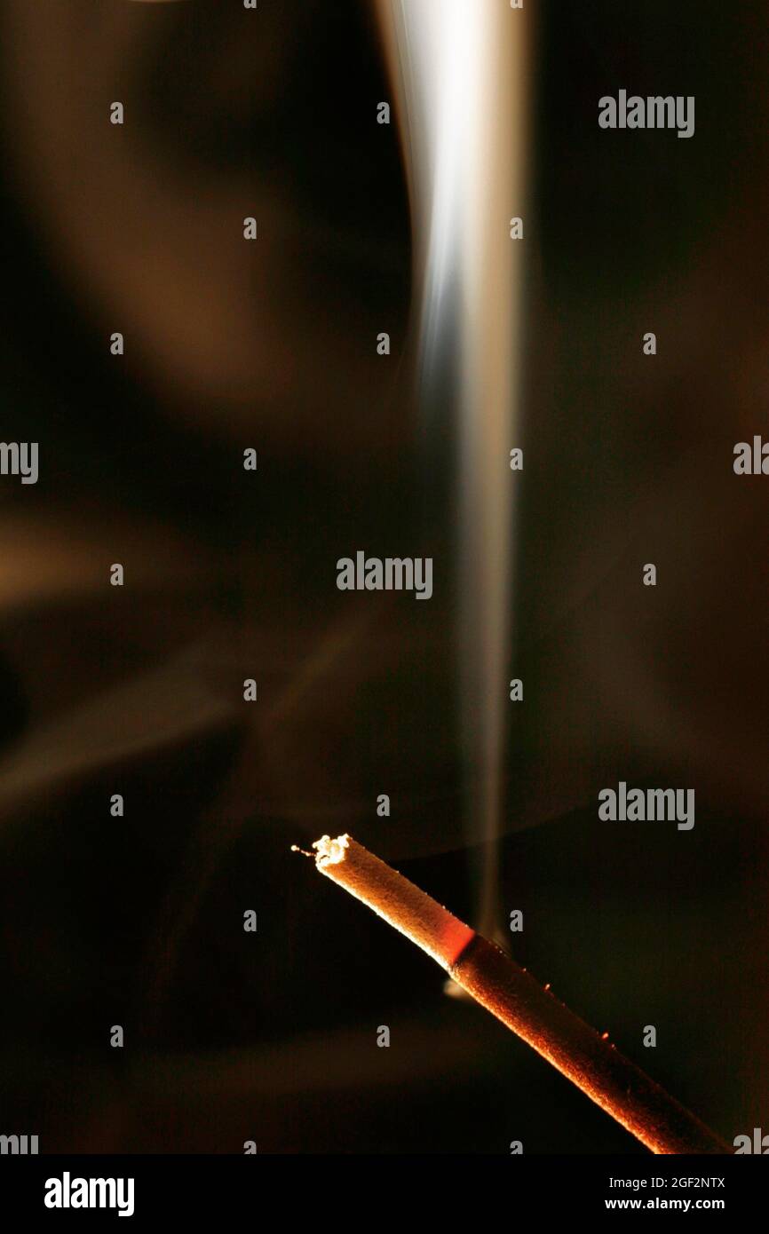 red-hot incense stick Stock Photo - Alamy