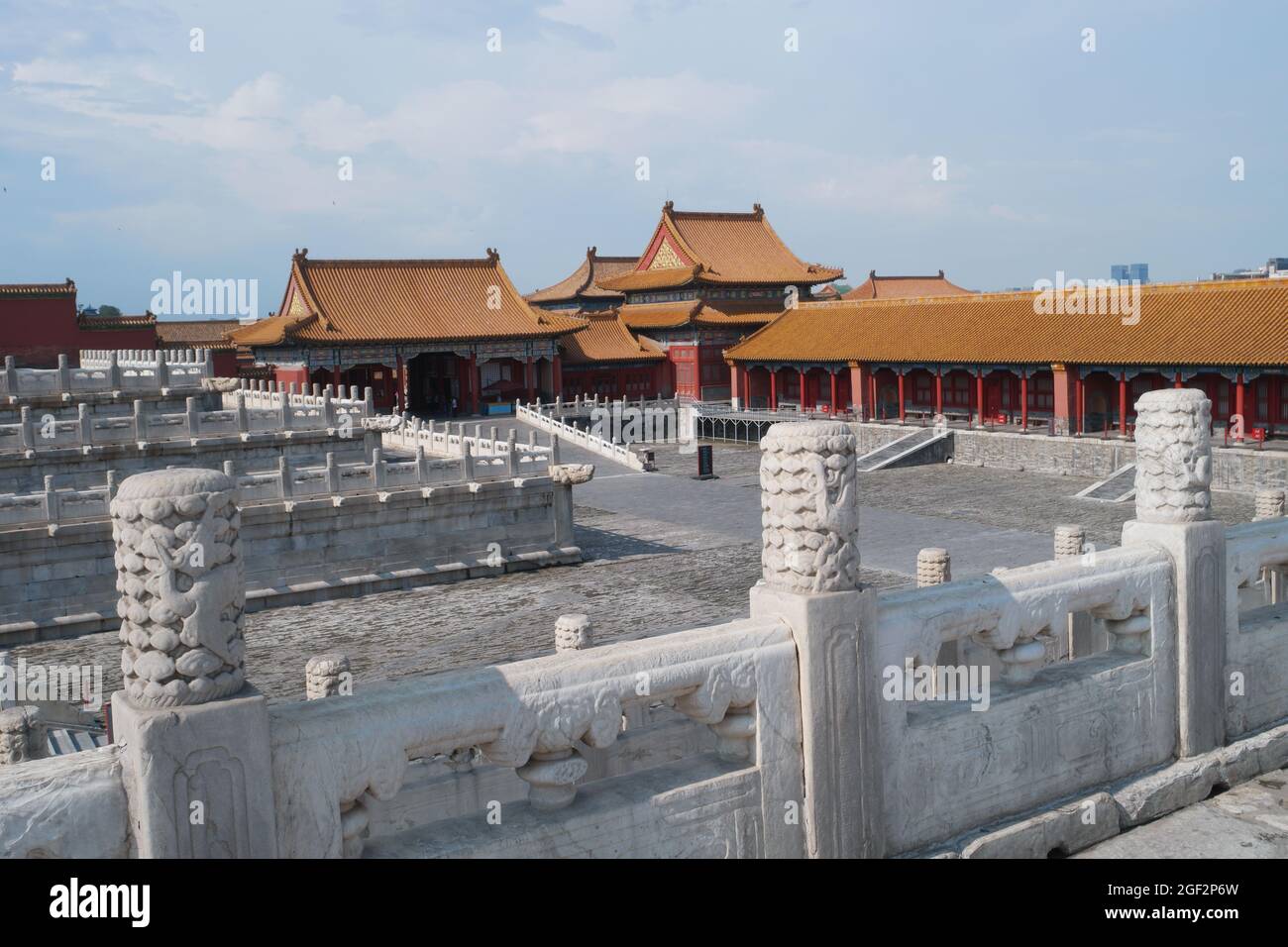 Beijing historical building Tiananmen Guang Chang with no people view ...