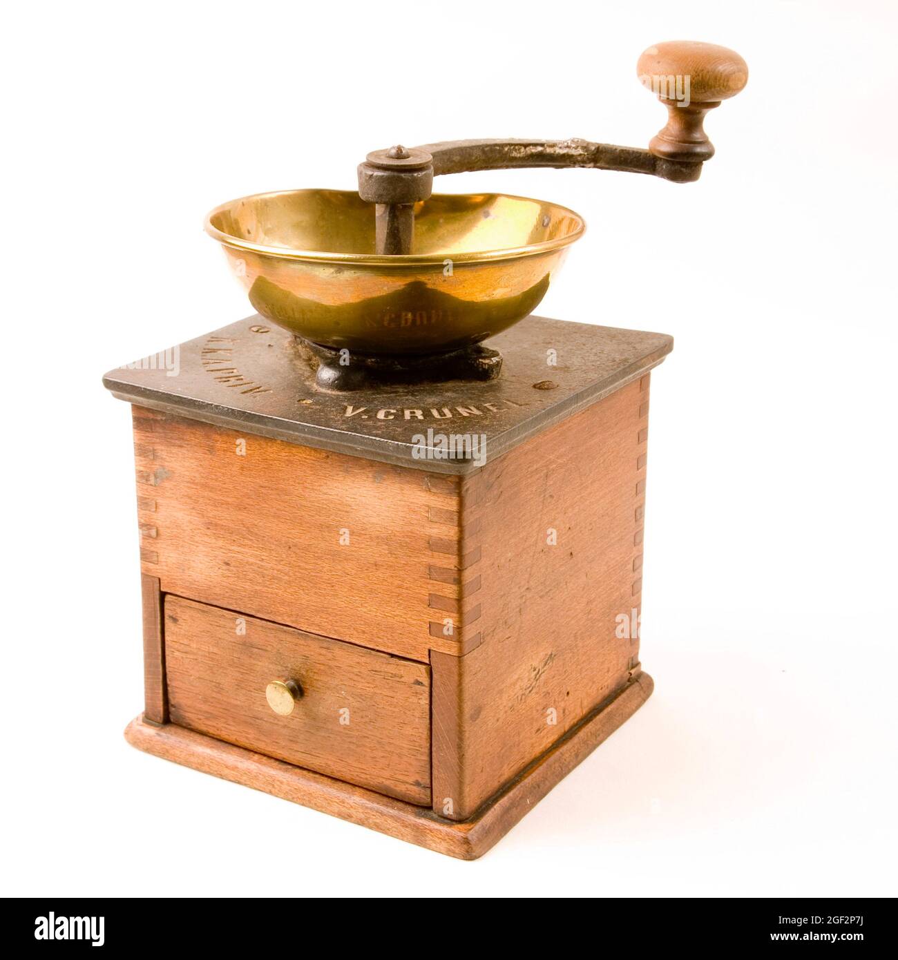 old-fashioned manual poppy mill Stock Photo - Alamy