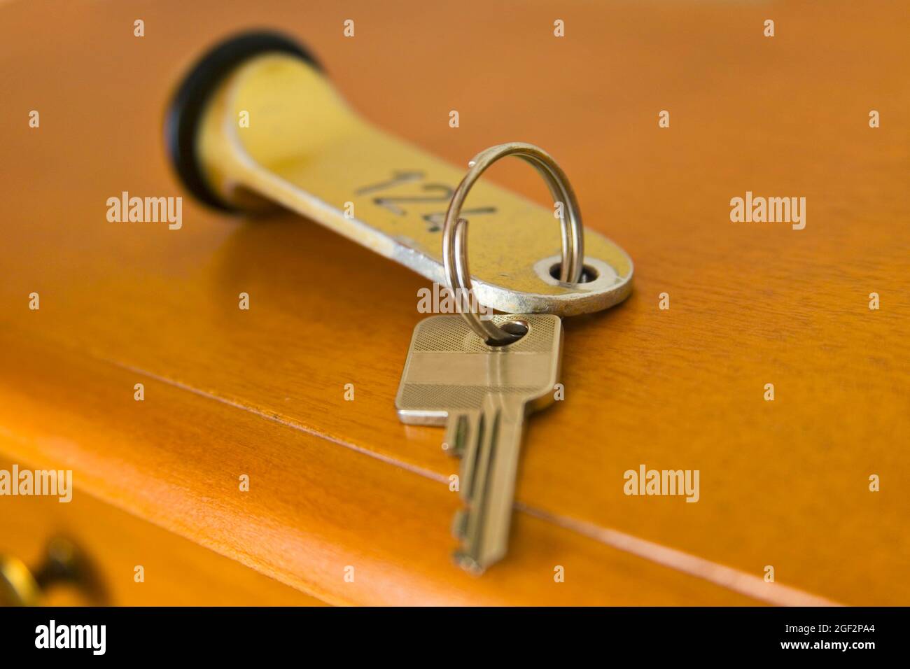 hotel key on a desk, Austria Stock Photo - Alamy