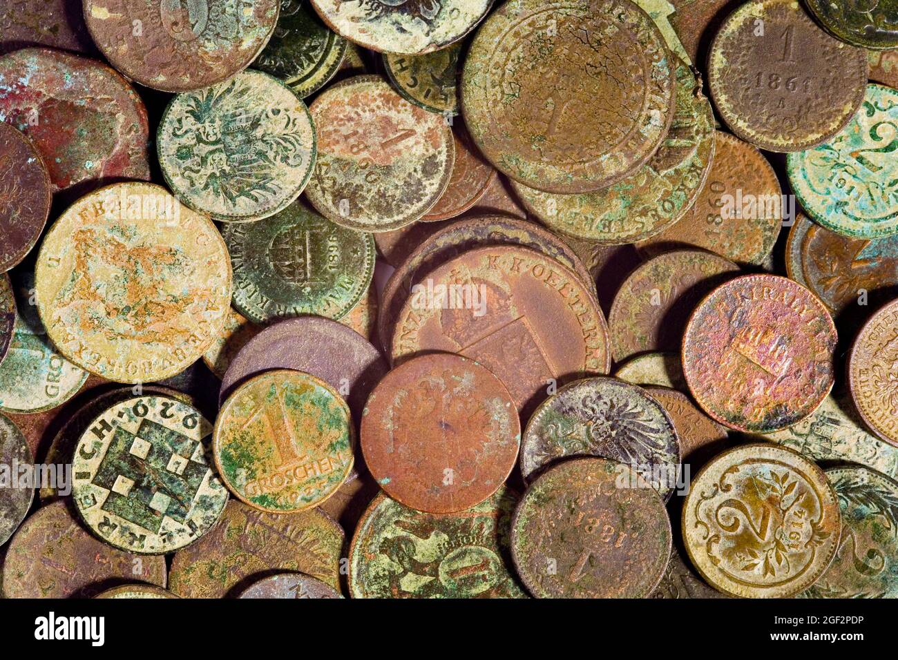old austrian coins Stock Photo - Alamy