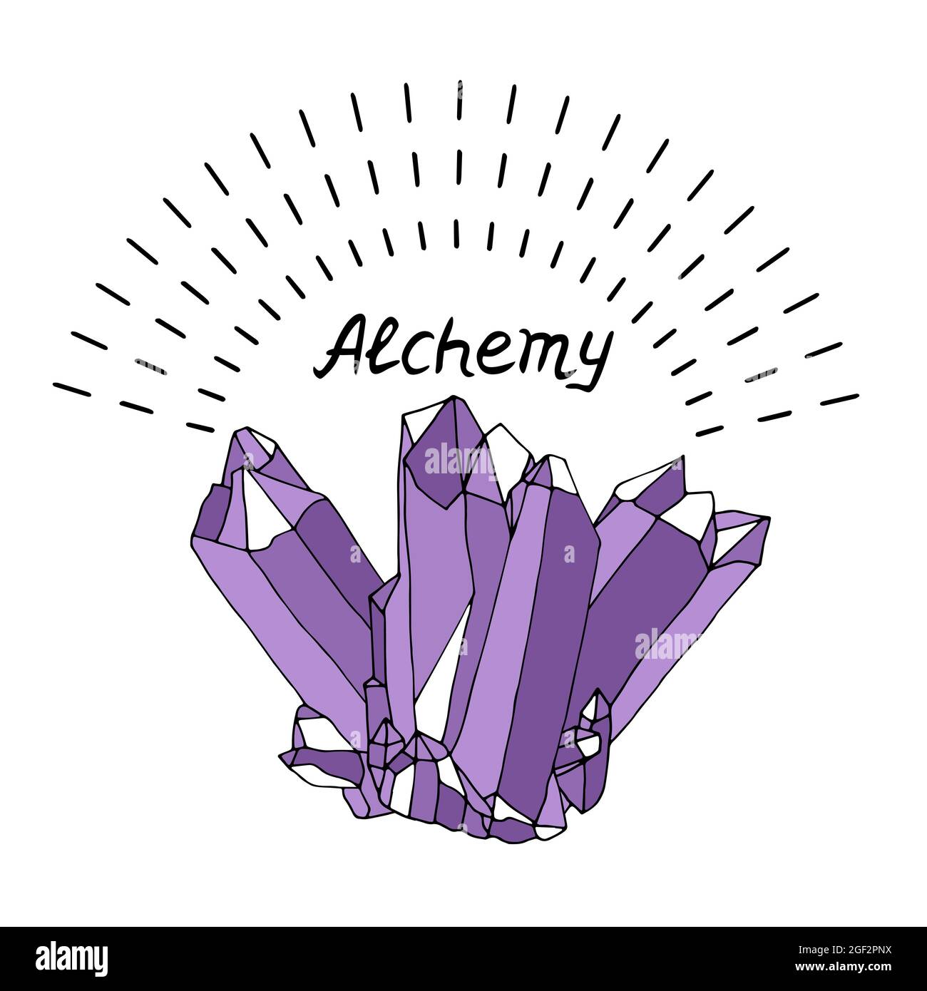 Purple amethyst crystals and text alchemy Stock Vector Image & Art - Alamy