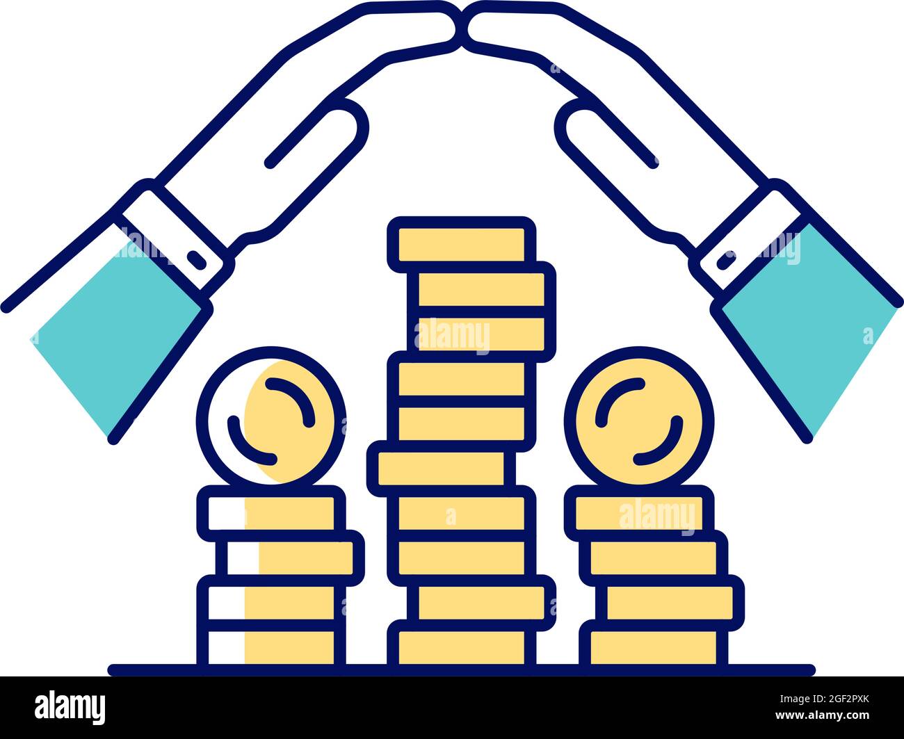 Savings RGB color icon Stock Vector Image & Art - Alamy