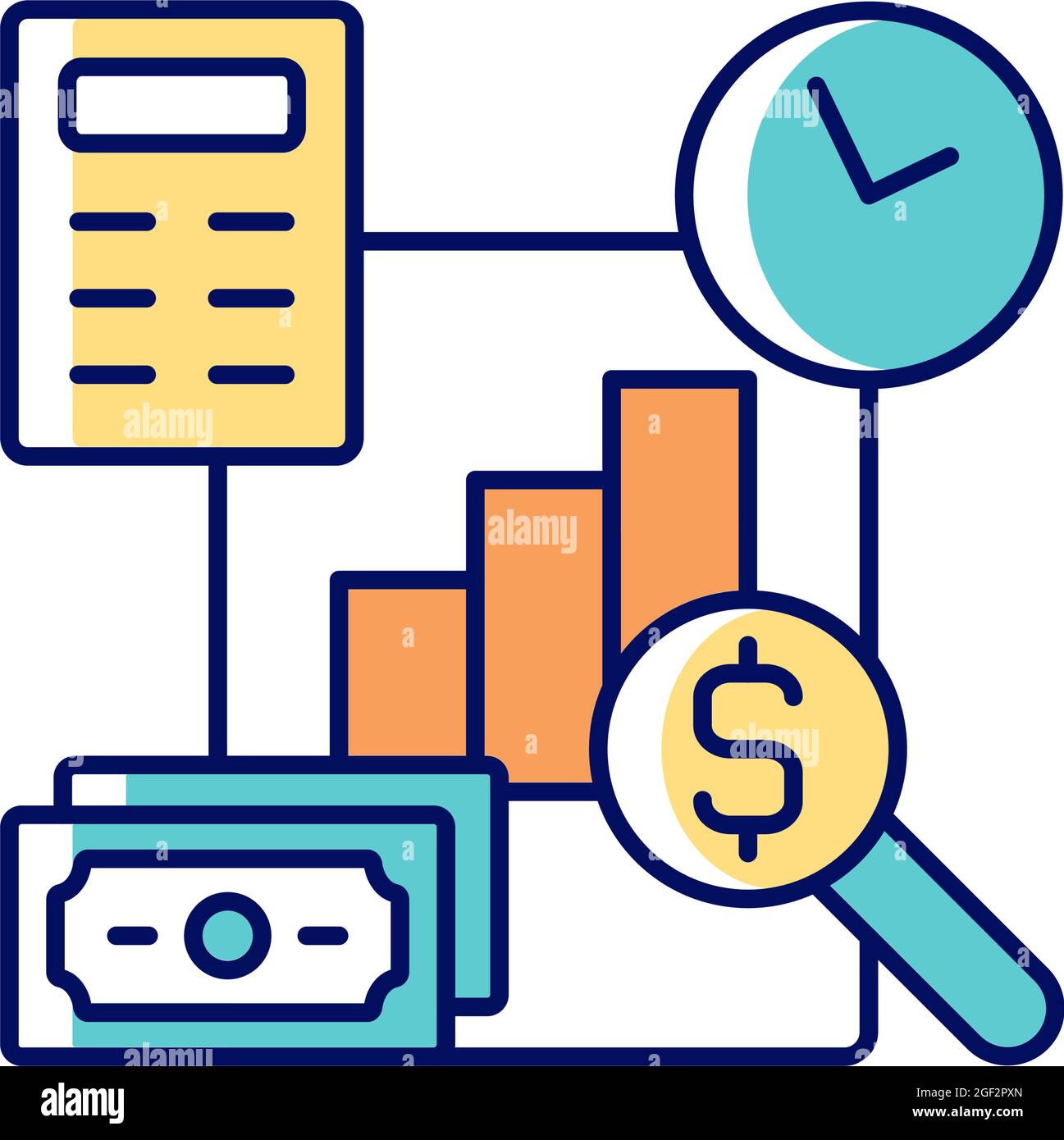 Financial management RGB color icon Stock Vector Image & Art - Alamy