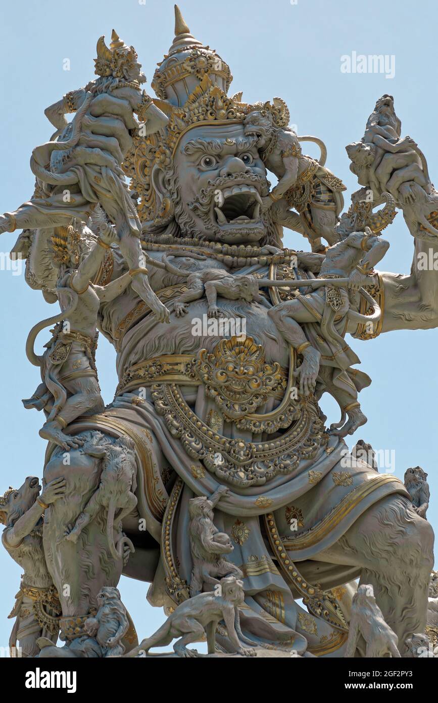 Kumbhakarna fighting Vanara, Bali Stock Photo - Alamy