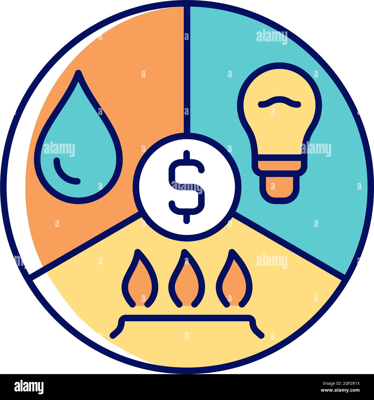 Paying bills RGB color icon Stock Vector Image & Art - Alamy