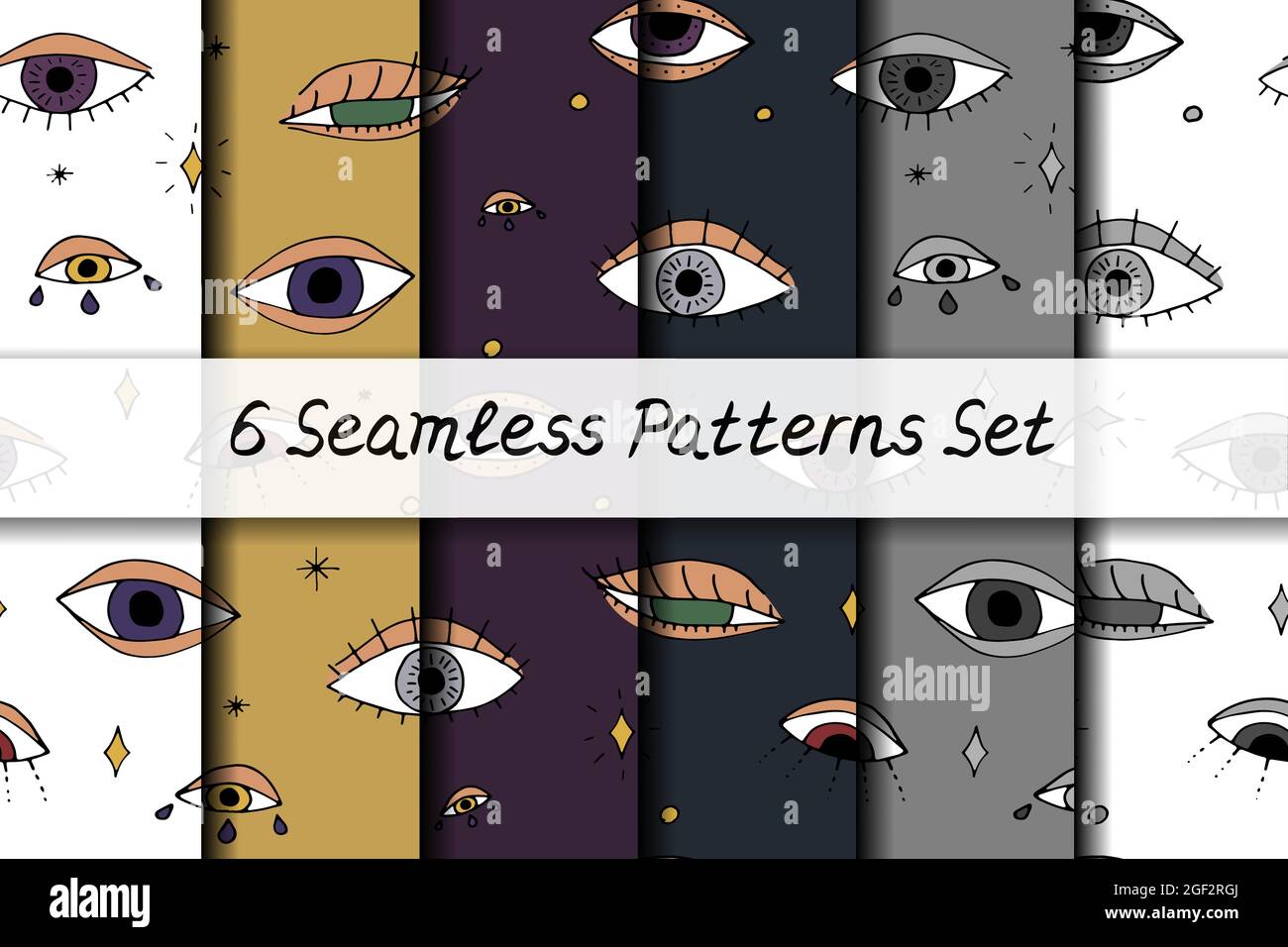 Seamless eyes patterns hi-res stock photography and images - Alamy
