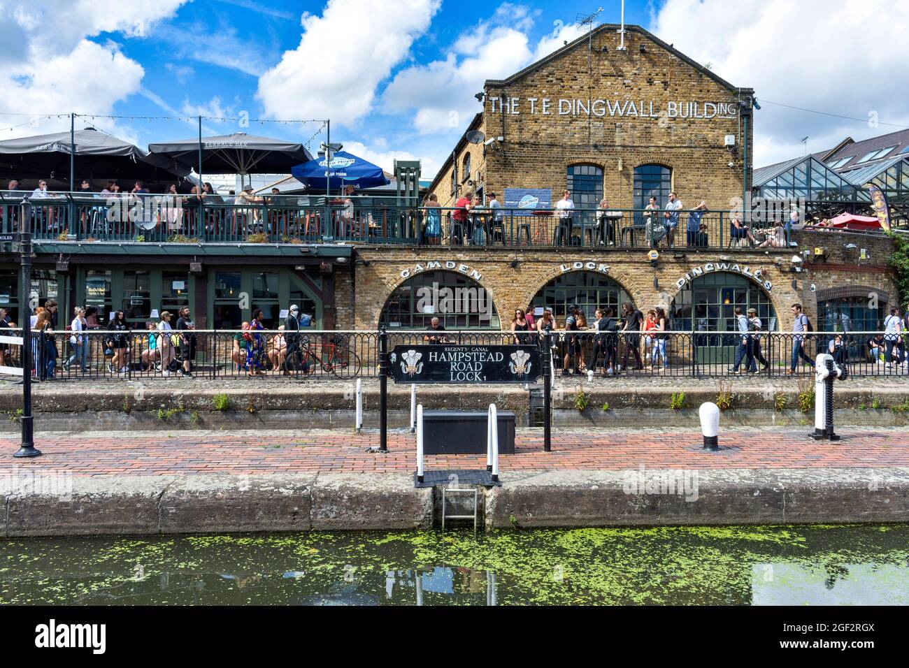 LONDON CAMDEN LOCK CAMDEN TOWN HAMPSTEAD ROAD LOCK NO 1 A TWIN LOCK THE ...