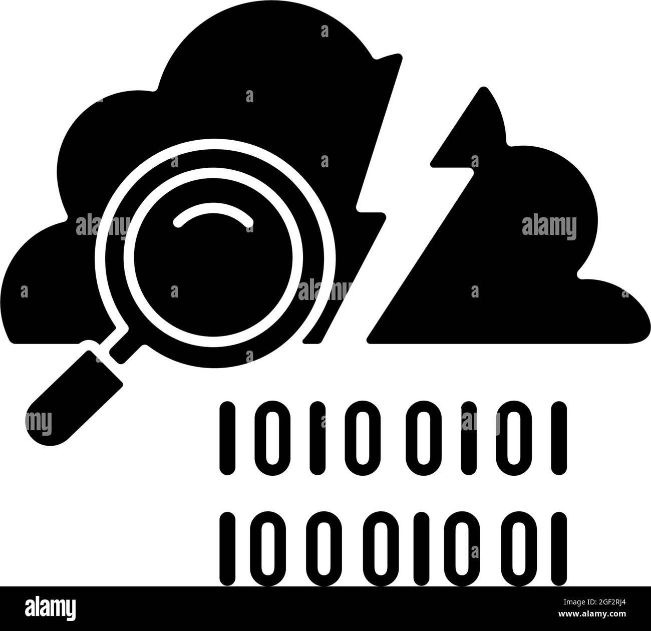 Data breach detection black glyph icon Stock Vector Image & Art - Alamy
