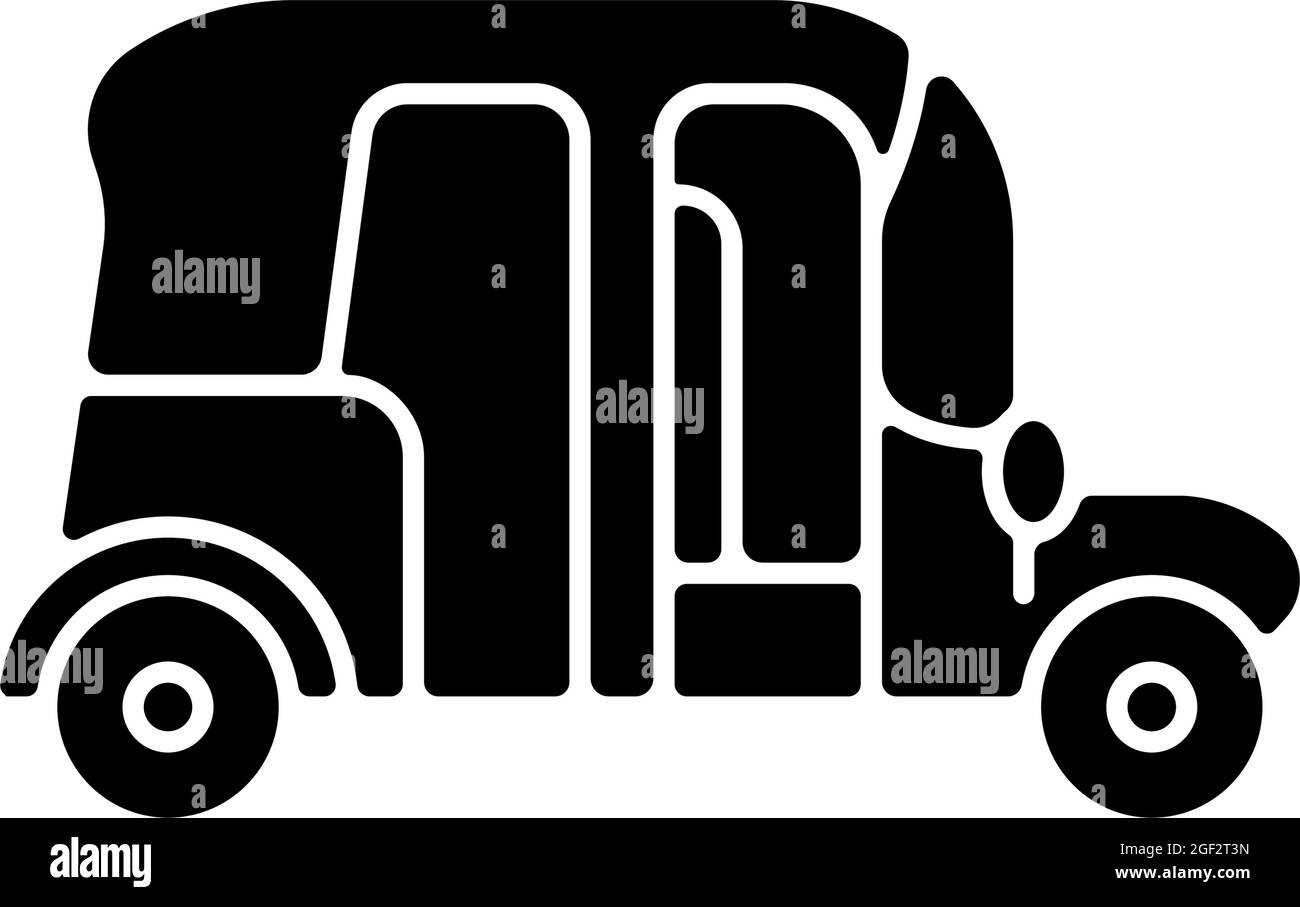 Rickshaw clipart Black and White Stock Photos & Images - Alamy