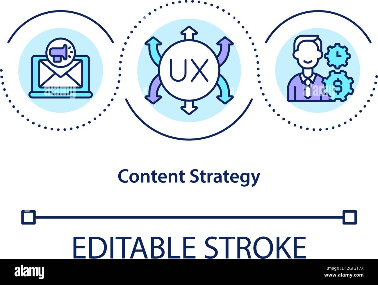 Content strategy concept icon Stock Vector Image & Art - Alamy