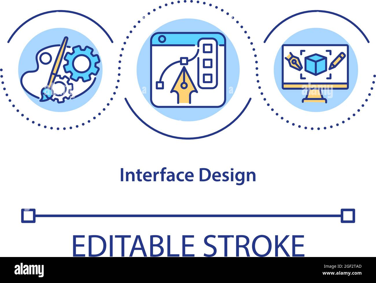 Interface design concept icon Stock Vector Image & Art - Alamy