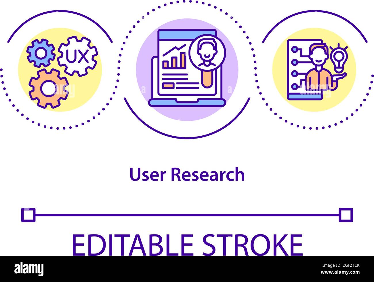 User research concept icon Stock Vector Image & Art - Alamy