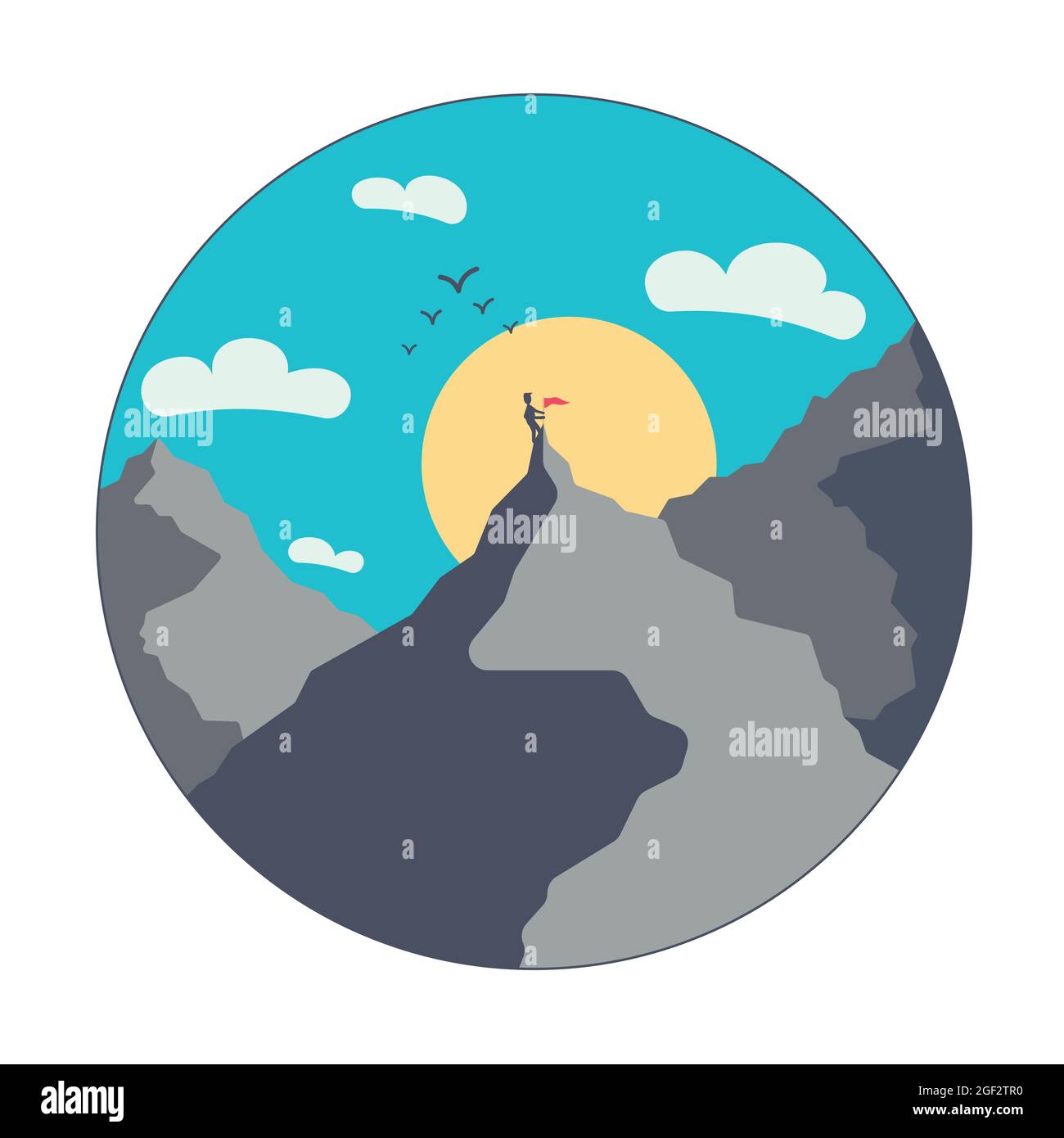 Mountain landscape in west Cut Out Stock Images & Pictures - Alamy