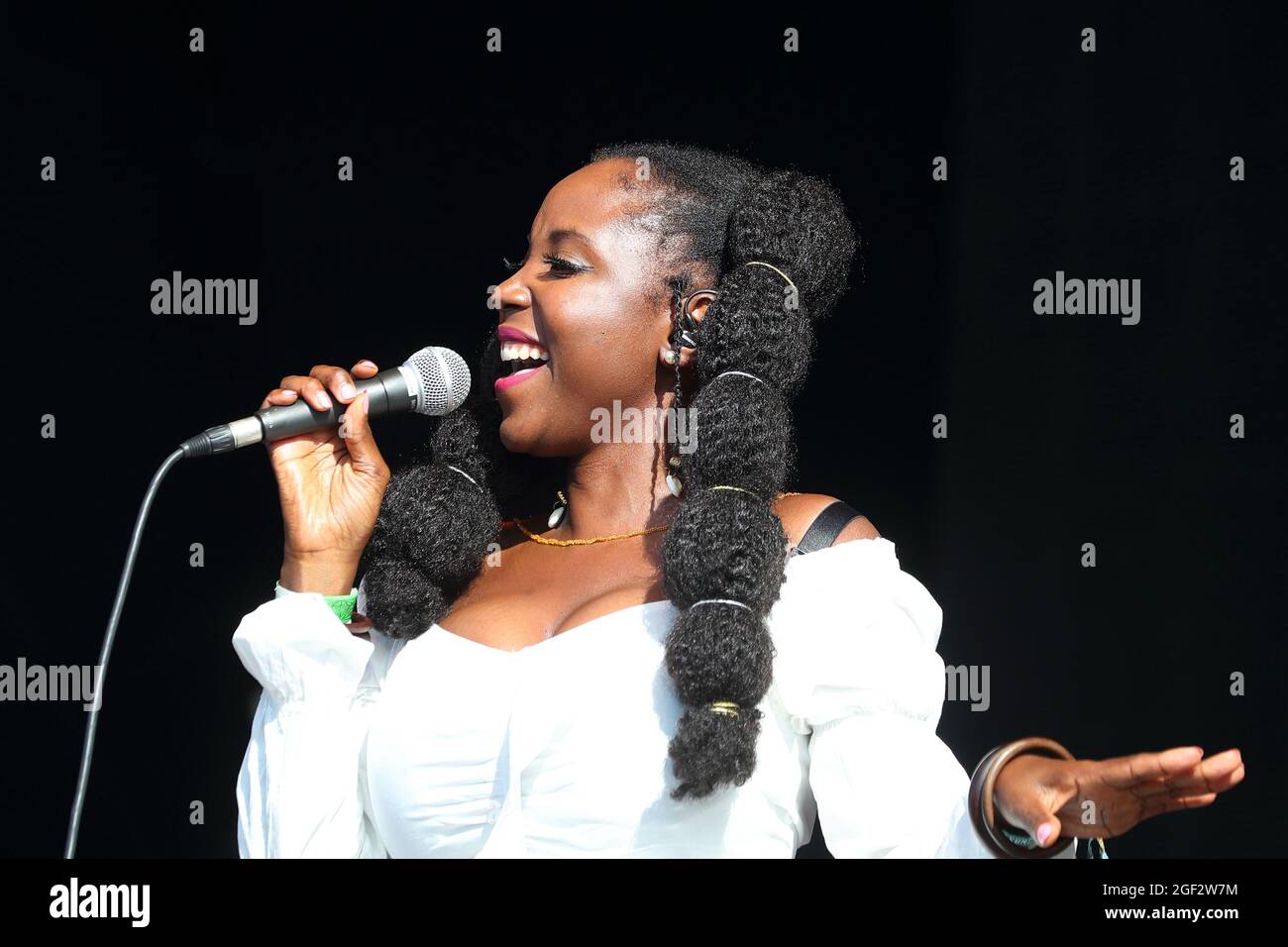 Caron Wheeler of Soul II Soul performed live on stage at the Rewind ...