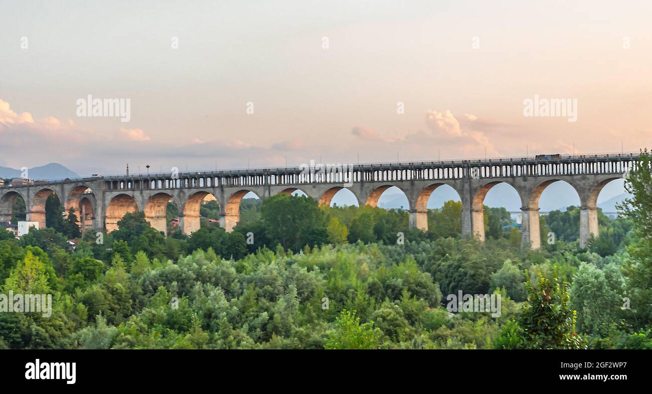The main tourist attractions of Cuneo: the Soleri viaduct, Via Roma and ...