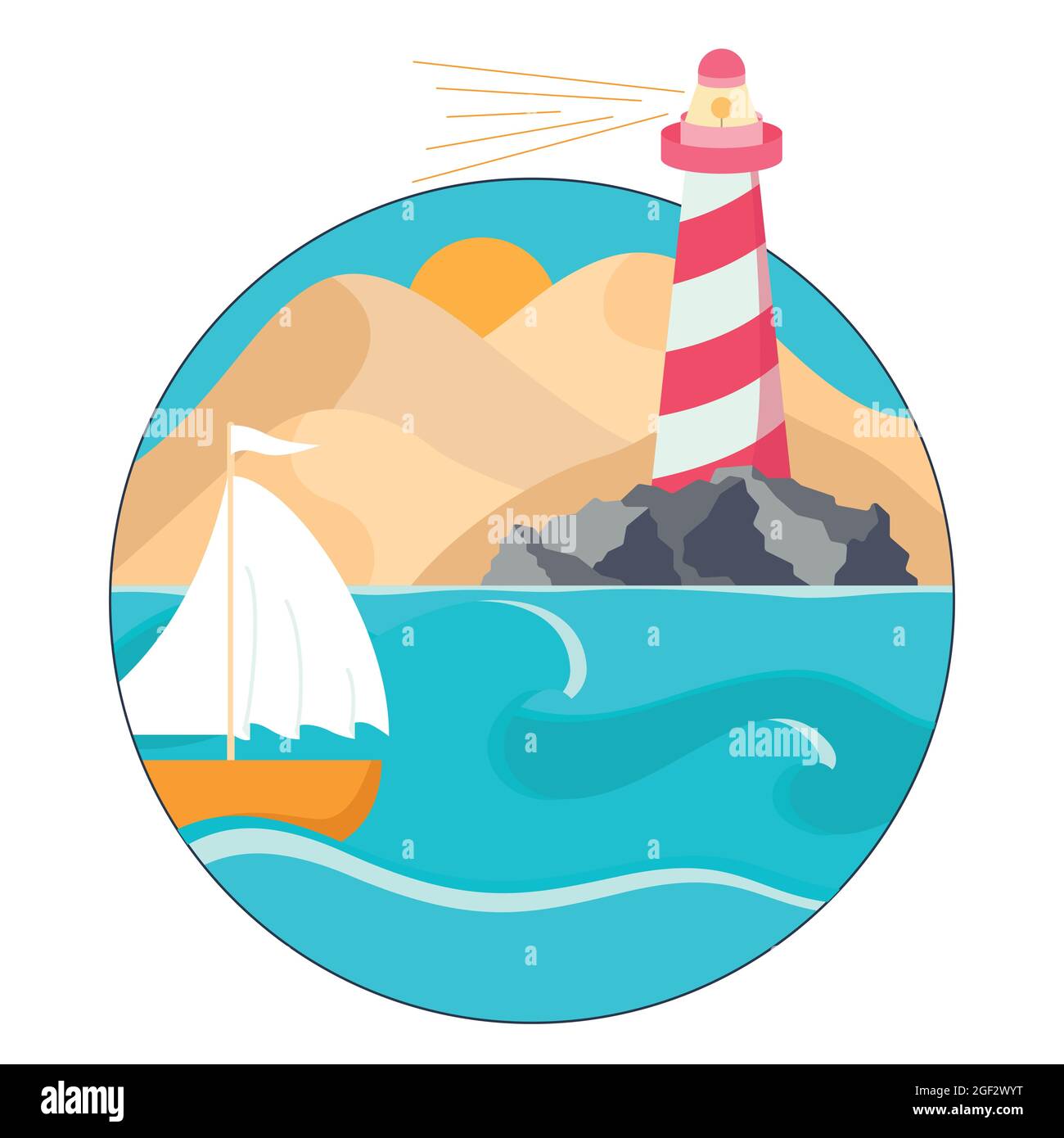 Sea of hills Cut Out Stock Images & Pictures - Alamy