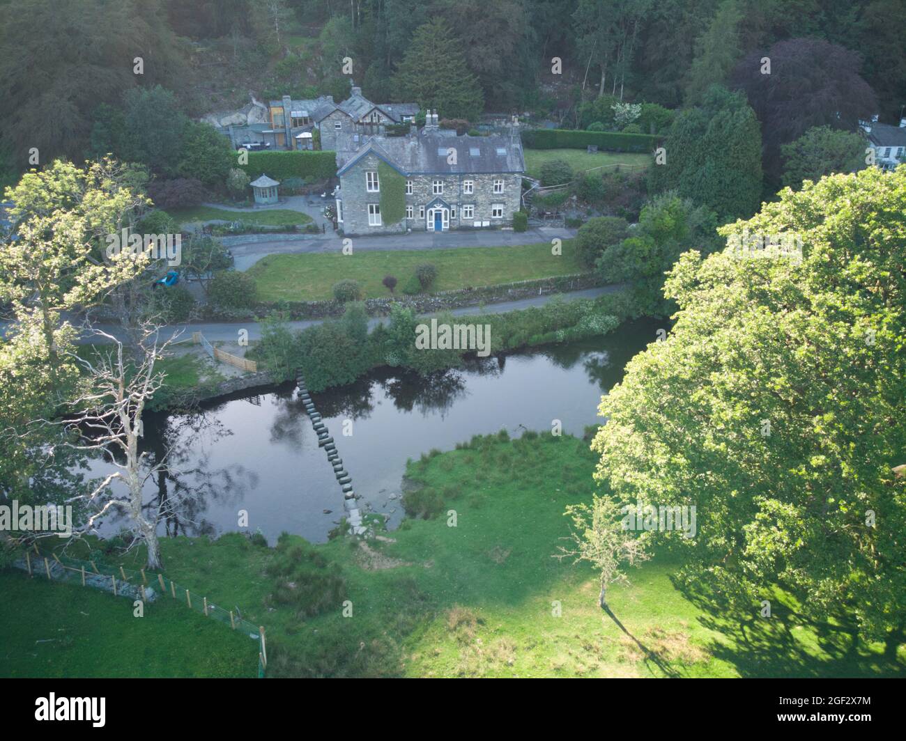 Lake District Manor House Stock Photo - Alamy
