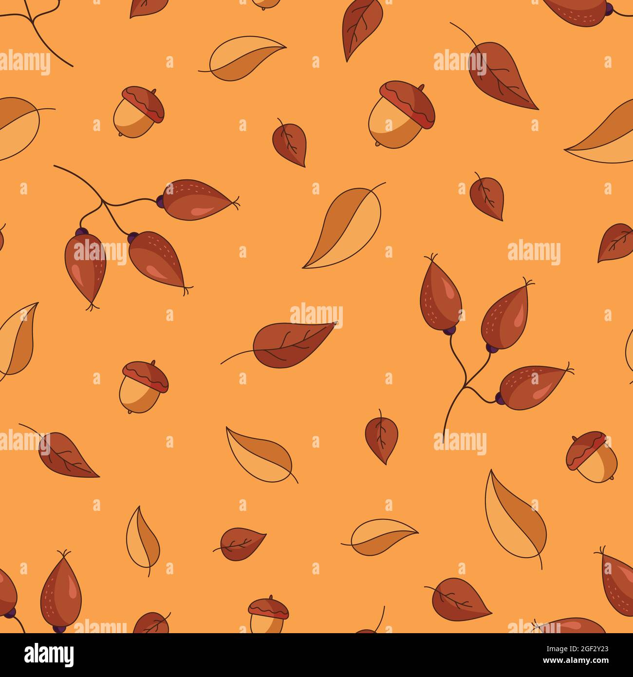 Small Fall Leaves Cartoon