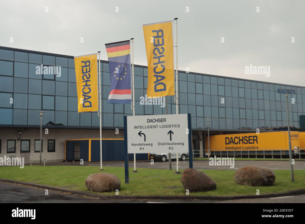 International transport and logistic company Dachser at their warehouse ...