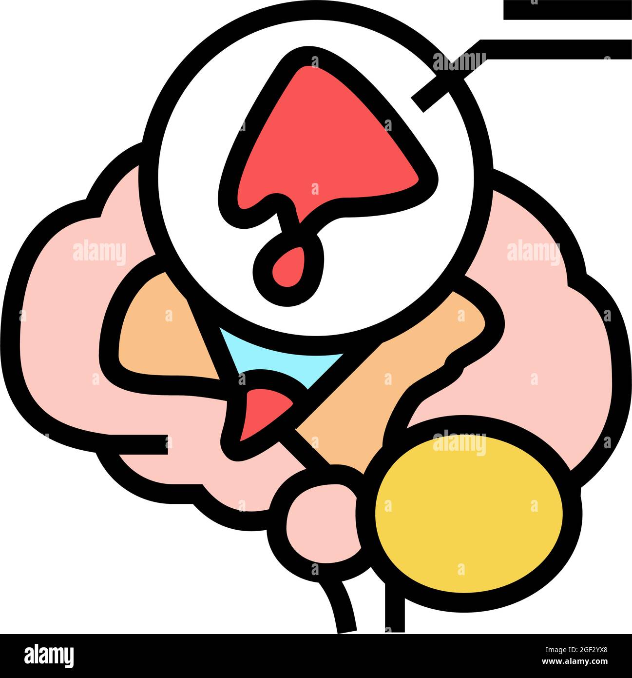 Hypothalamus Endocrinology Color Icon Vector Illustration Stock Vector Image And Art Alamy