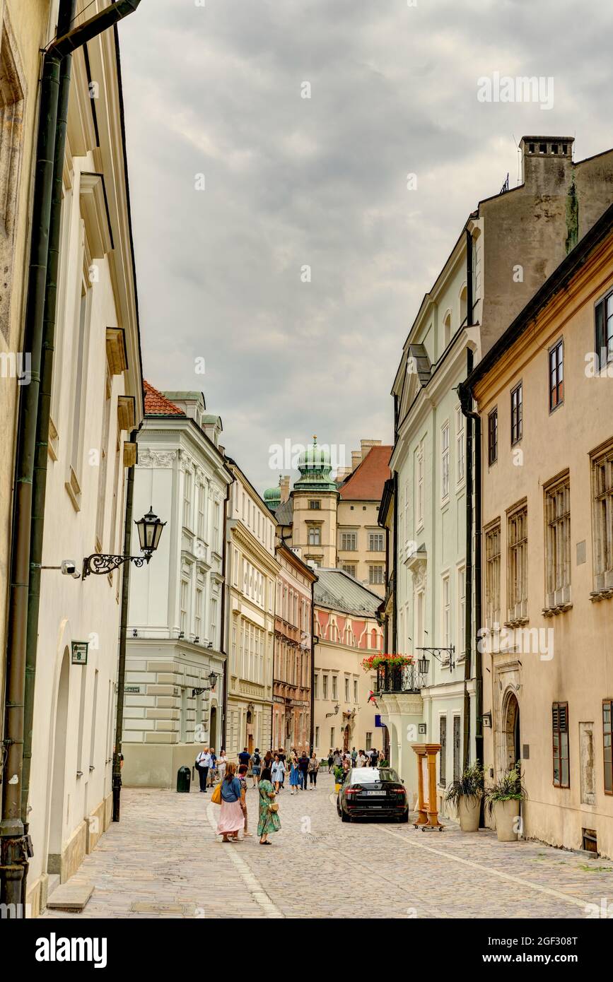 Krakow Old Town in cloudy weather, HDR Image Stock Photo - Alamy