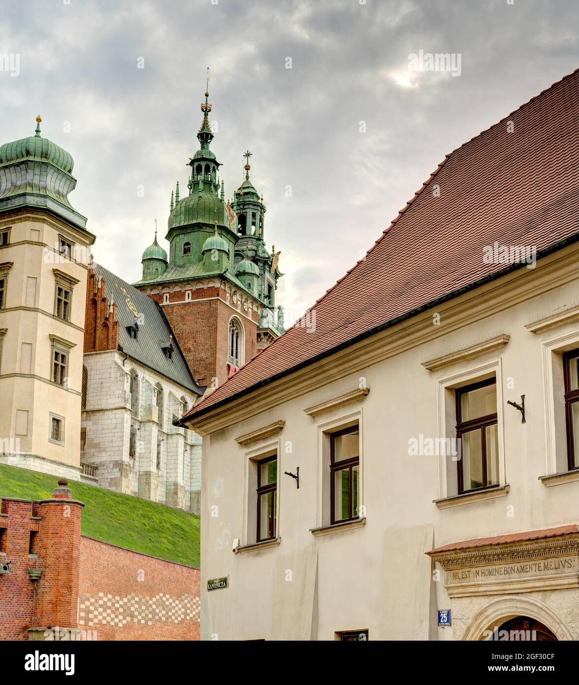 Krakow Old Town in cloudy weather, HDR Image Stock Photo - Alamy
