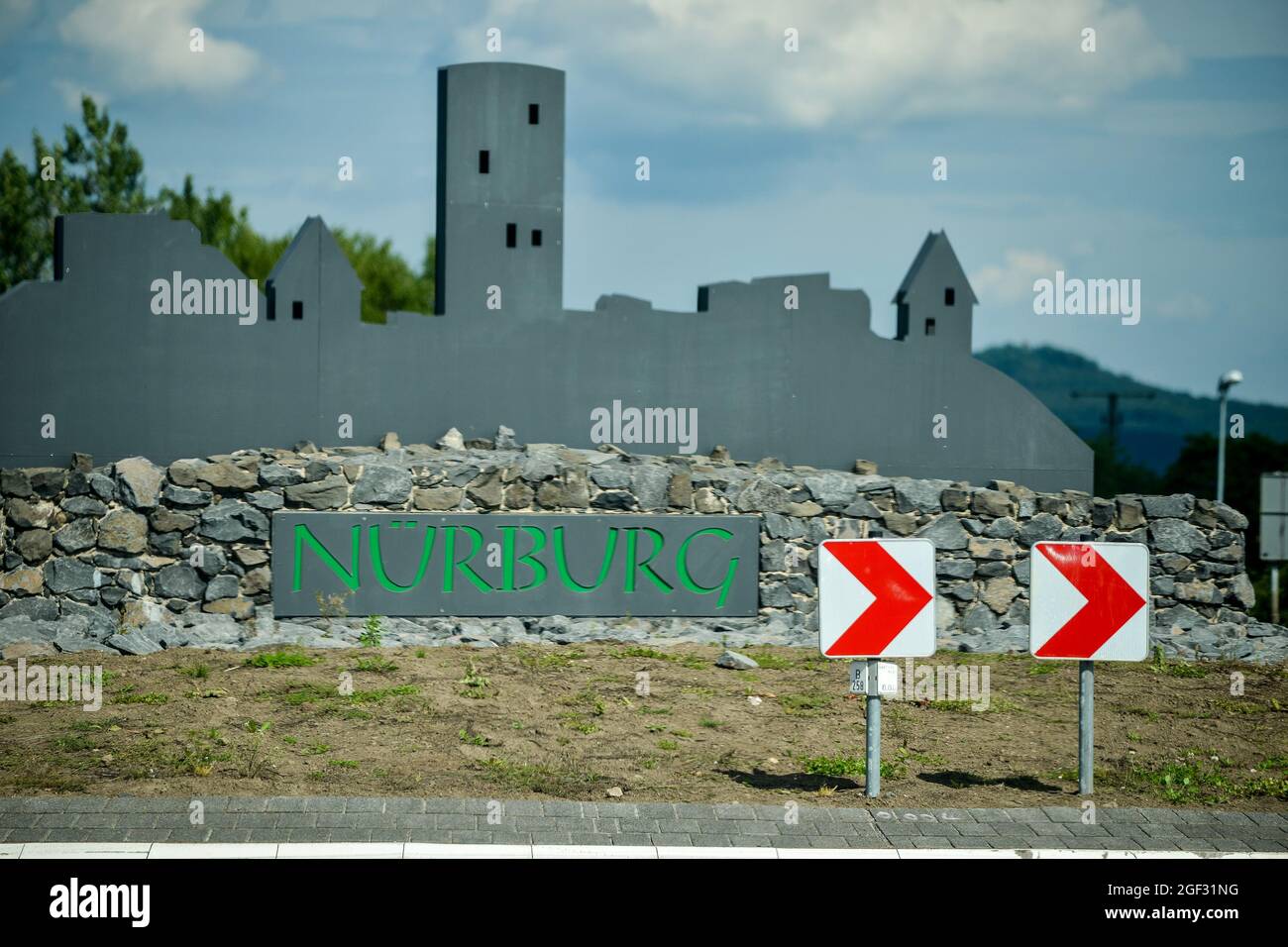Nurburg, Rhineland-Palatinate , Germany - August 20, 2015. The famous ...